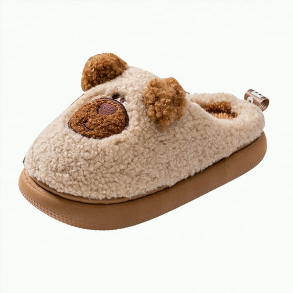 HCNTES Toddler Litte/Big Kids Winter Warm Slippers - Soft Plush Indoor ...