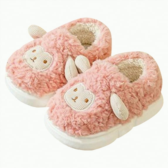 HCNTES Toddler Slippers Litte/Big Kids slippers Cute House Slippers ...