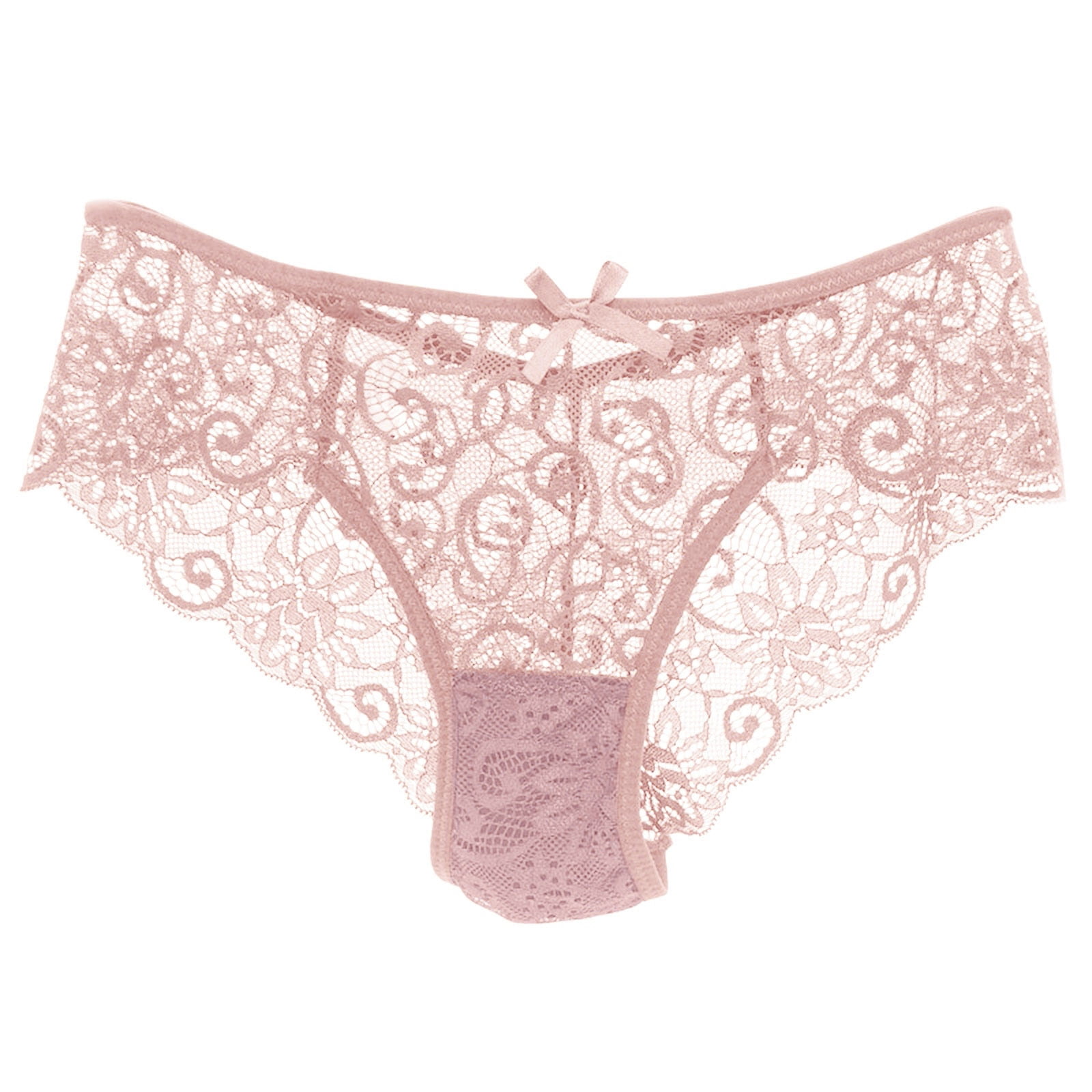 HCNTES Women Sexy Panties Lace Cutout Hollow Waist Sexy Panties(S,Beige ...