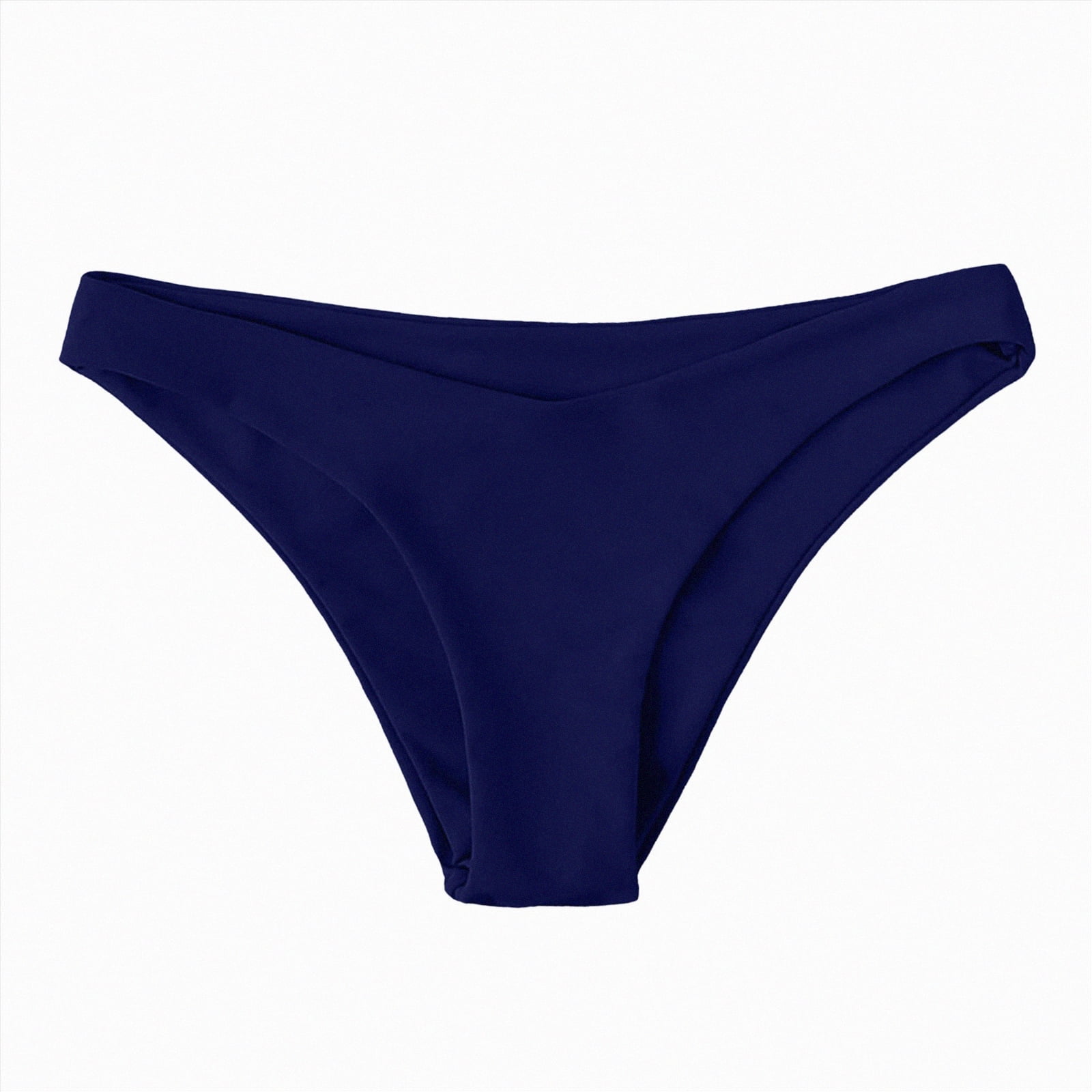 HCNTES Women's Bikini Bottom Cross V Cut Front Swimsuit Full Coverage ...