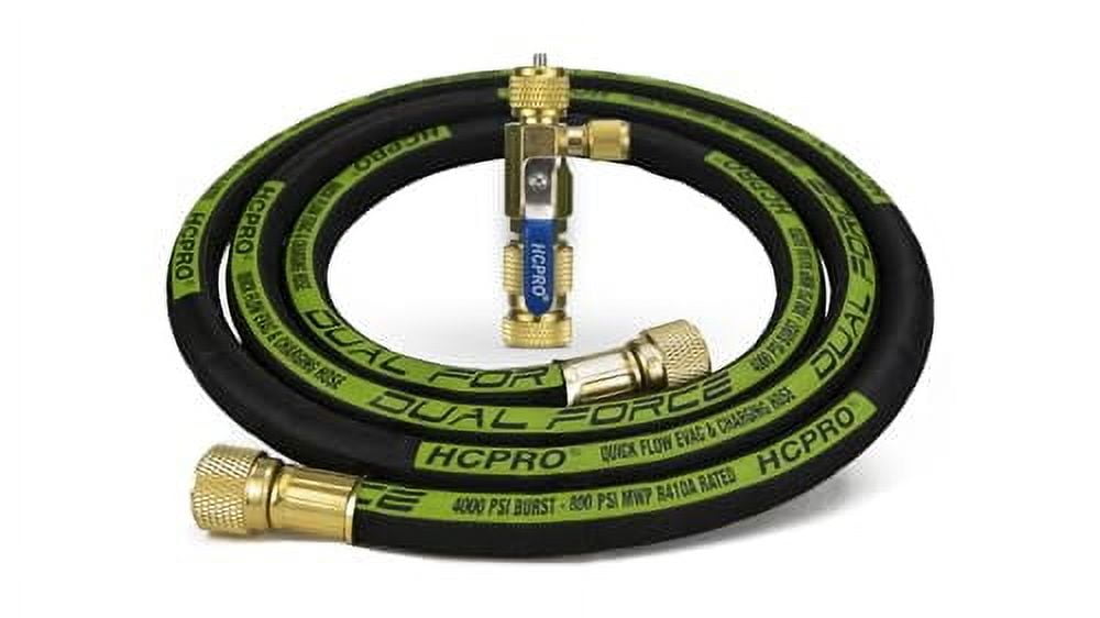HCPRO Dual Force Evacuation Kit 3/8" 6' ft Hose with Vacuum Rated Valve ...