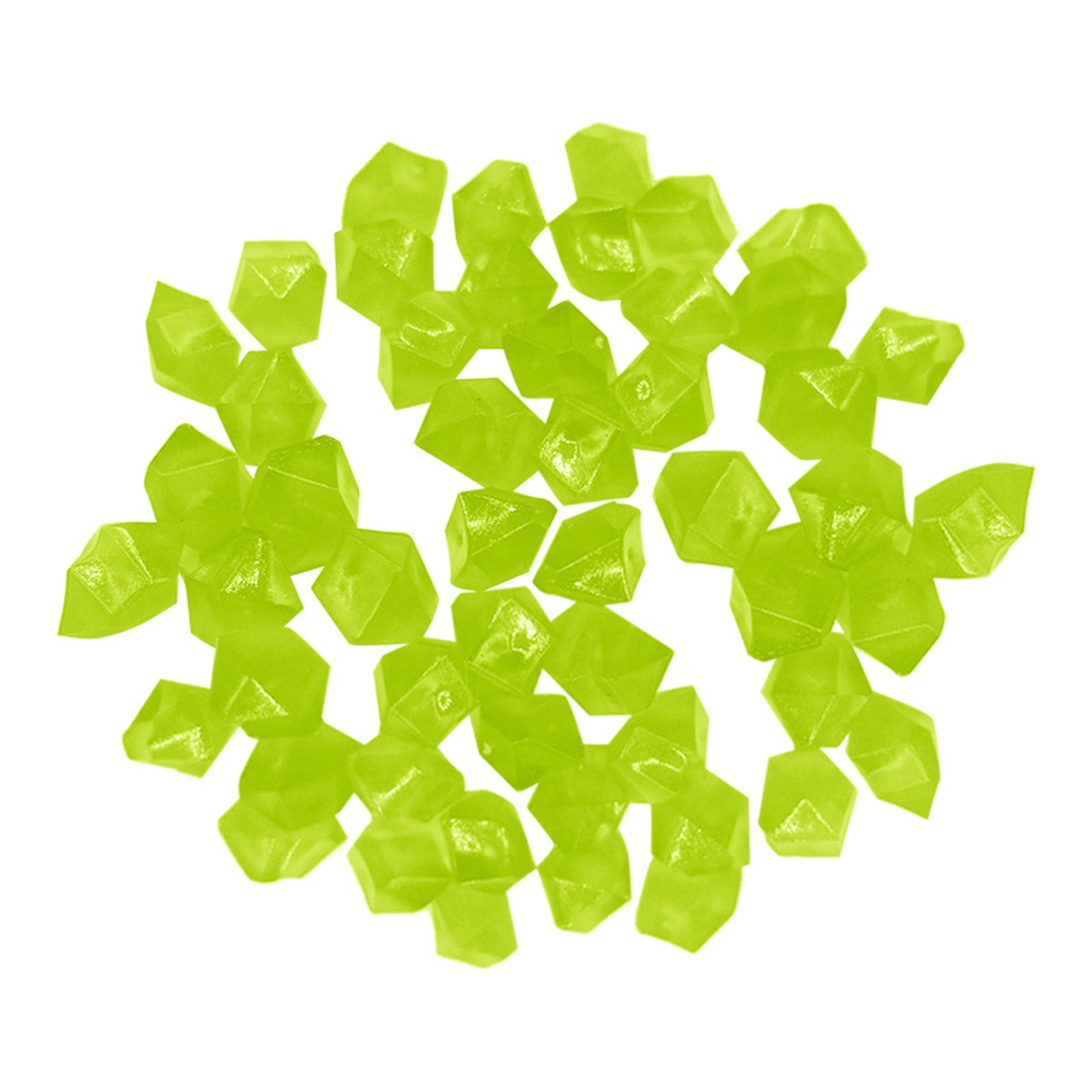 HCTSHG 300PCS Glow In The Dark Luminous Pebbles Stones, Blue Decorative ...