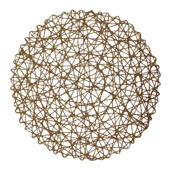 HCTSHG 6 Pack Round Fine Paper Rope Placemats, Messy Knitting Paper ...