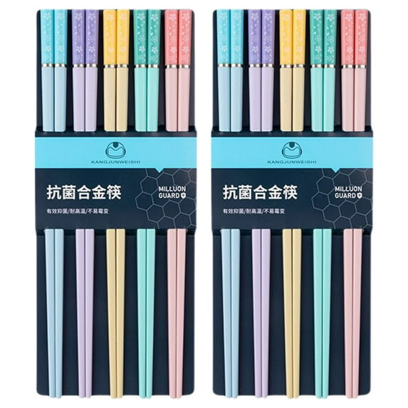 HCTSHG Chopsticks Set Pairs Reusable Plastic, Dishwasher Safe ...