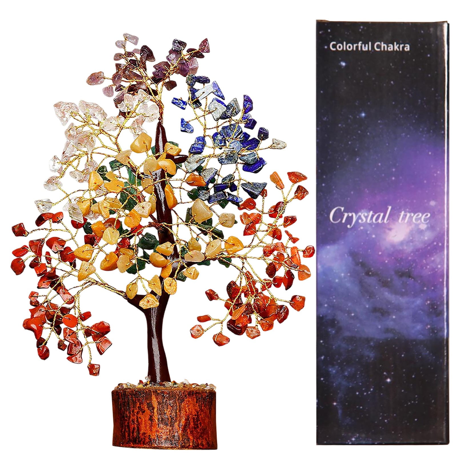 HCTSHG Crystal Tree of Life 7 Chakra Healing Crystal Trees for Home ...