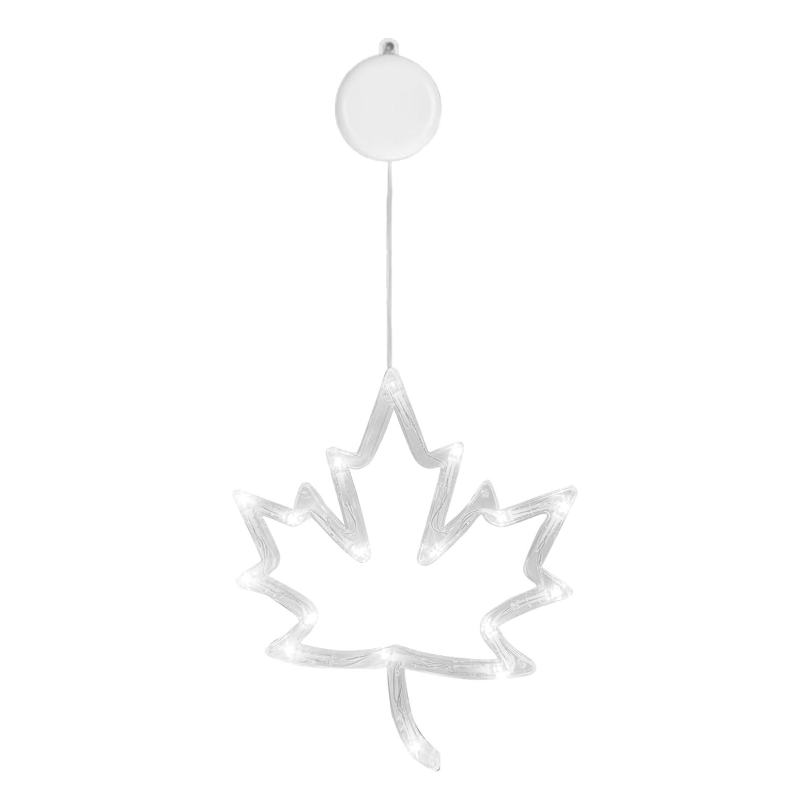HCTSHG Fall Window Decorations Maple Leaf Lights, Battery Operated ...