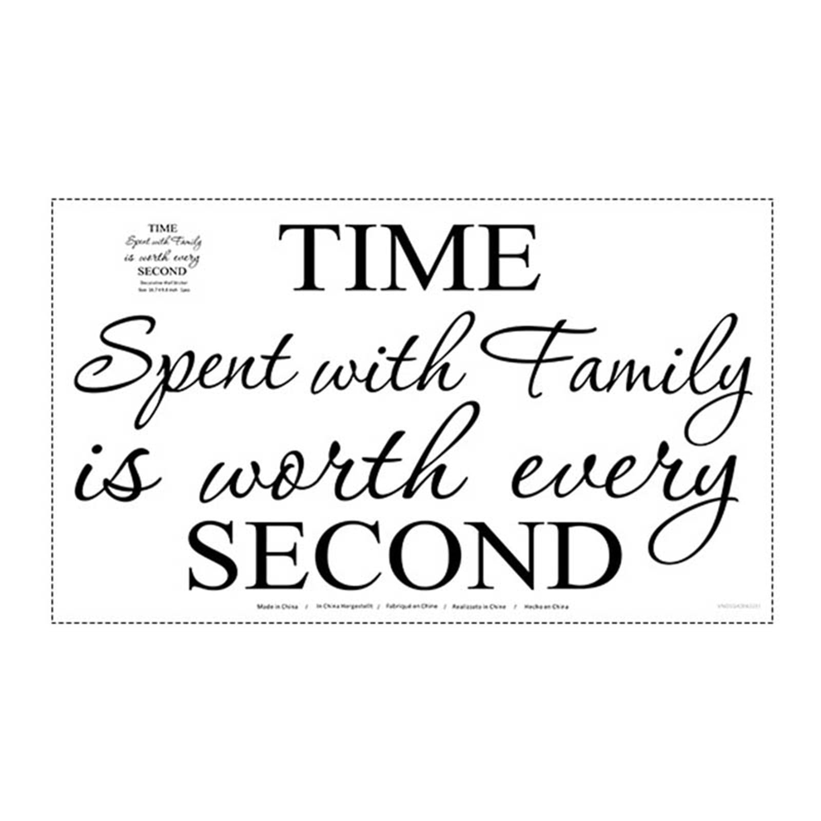 HCTSHG 'Family is Everything' Heart-Shaped Wall Decal, Carved Black ...