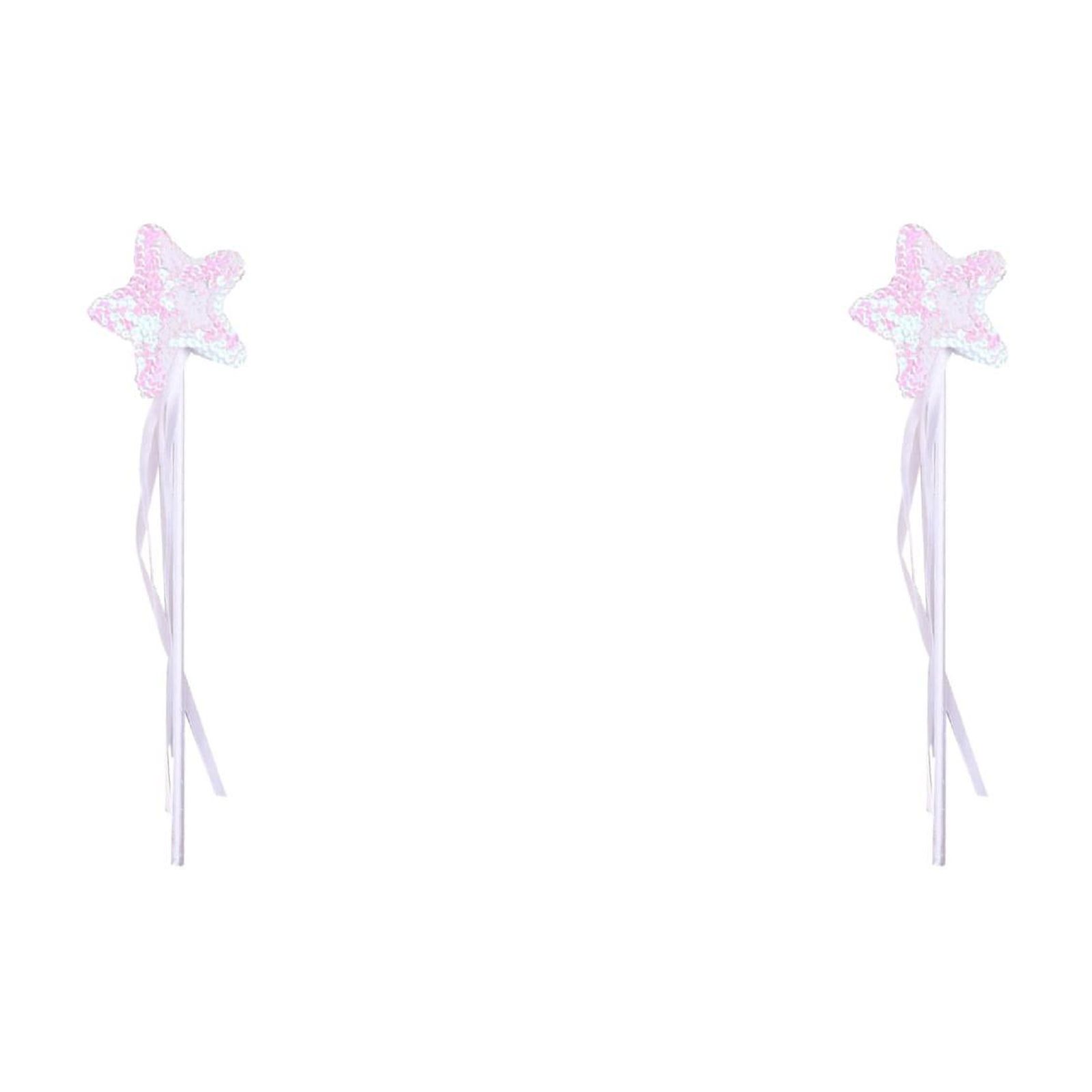 HCTSHG Girls Fairy Wand with Star, Sparkling Magic Wand Prop for Kids ...