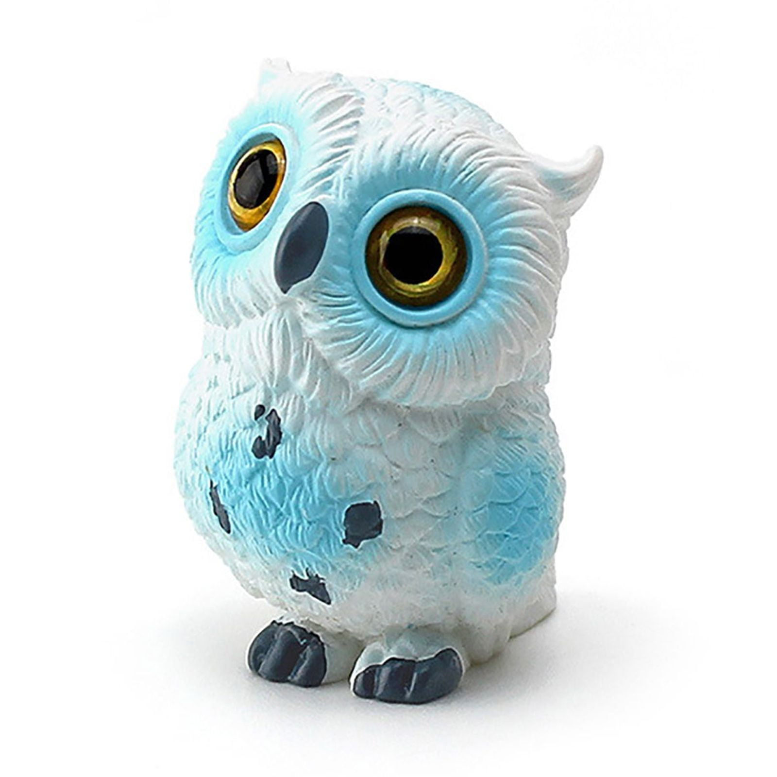HCTSHG Maomia Miniature Owl Decorative Figurines 8 PCS Mini Owl Garden ...