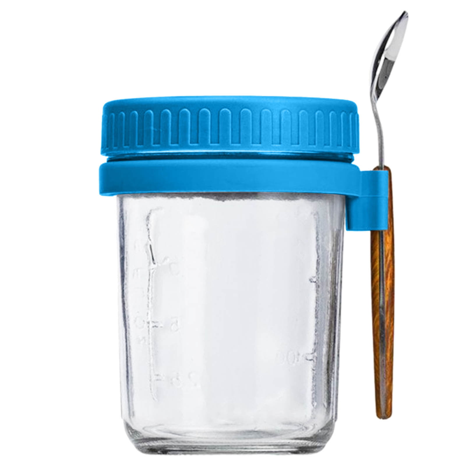 HCTSHG Overnight Oatmeal Jars with Spoon and Lids Airtight Oatmeal ...