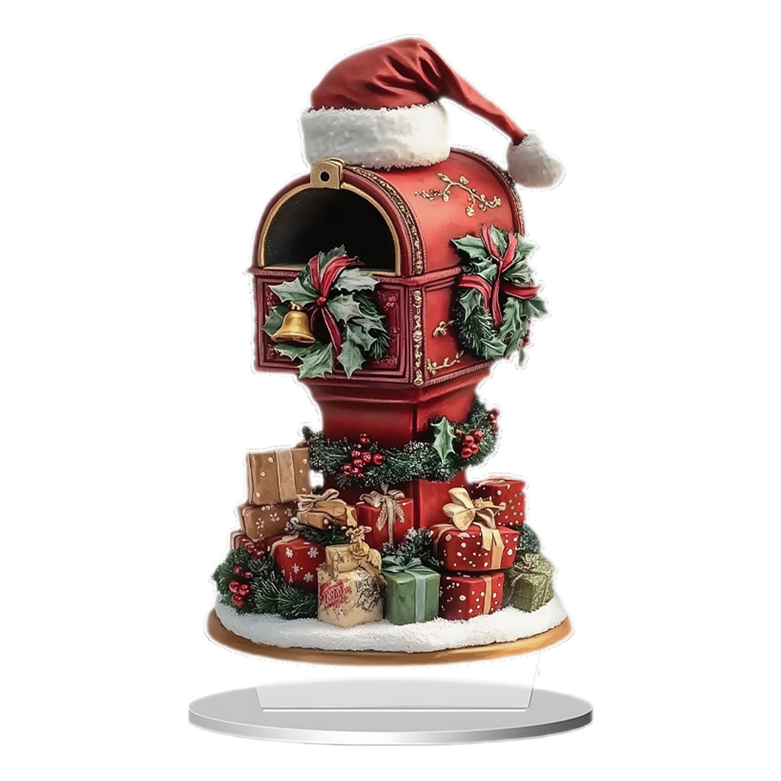 HCTSHG Santa Carousel, Resin,Christmas Very Merry Carousel Musical ...
