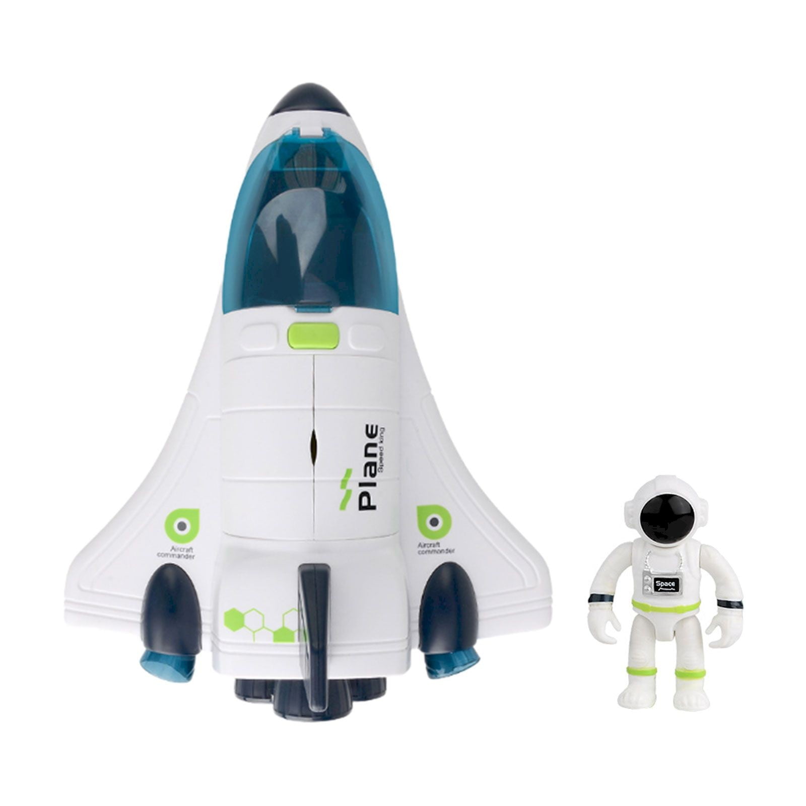 HCTSHG Space Rocket Shuttle, Spacecraft Airplane for Kids with Lights ...