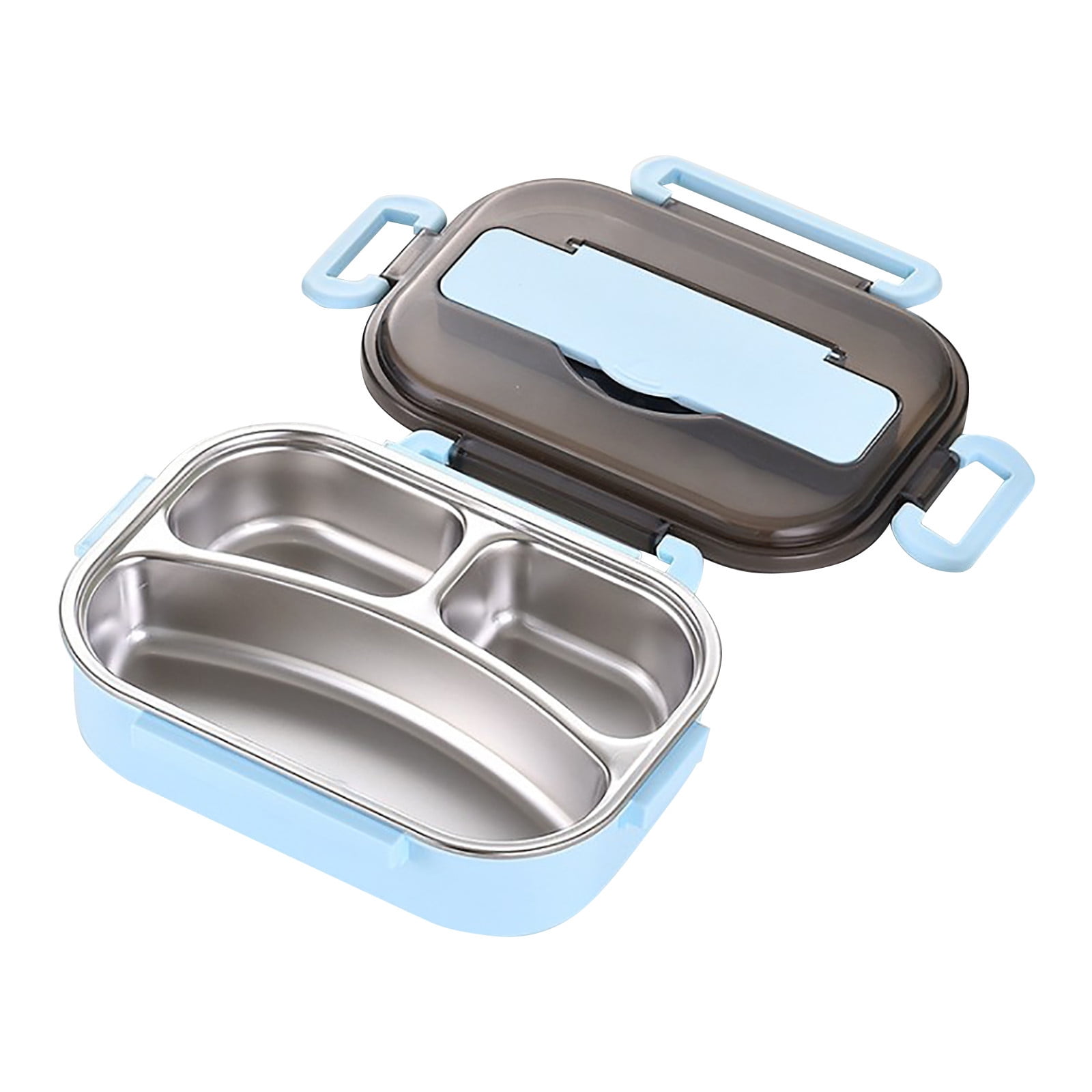 HCTSHG Stainless Steel Split Fast Food Bento Box Insulation Bento Box High-Grade Stainless Steel ...