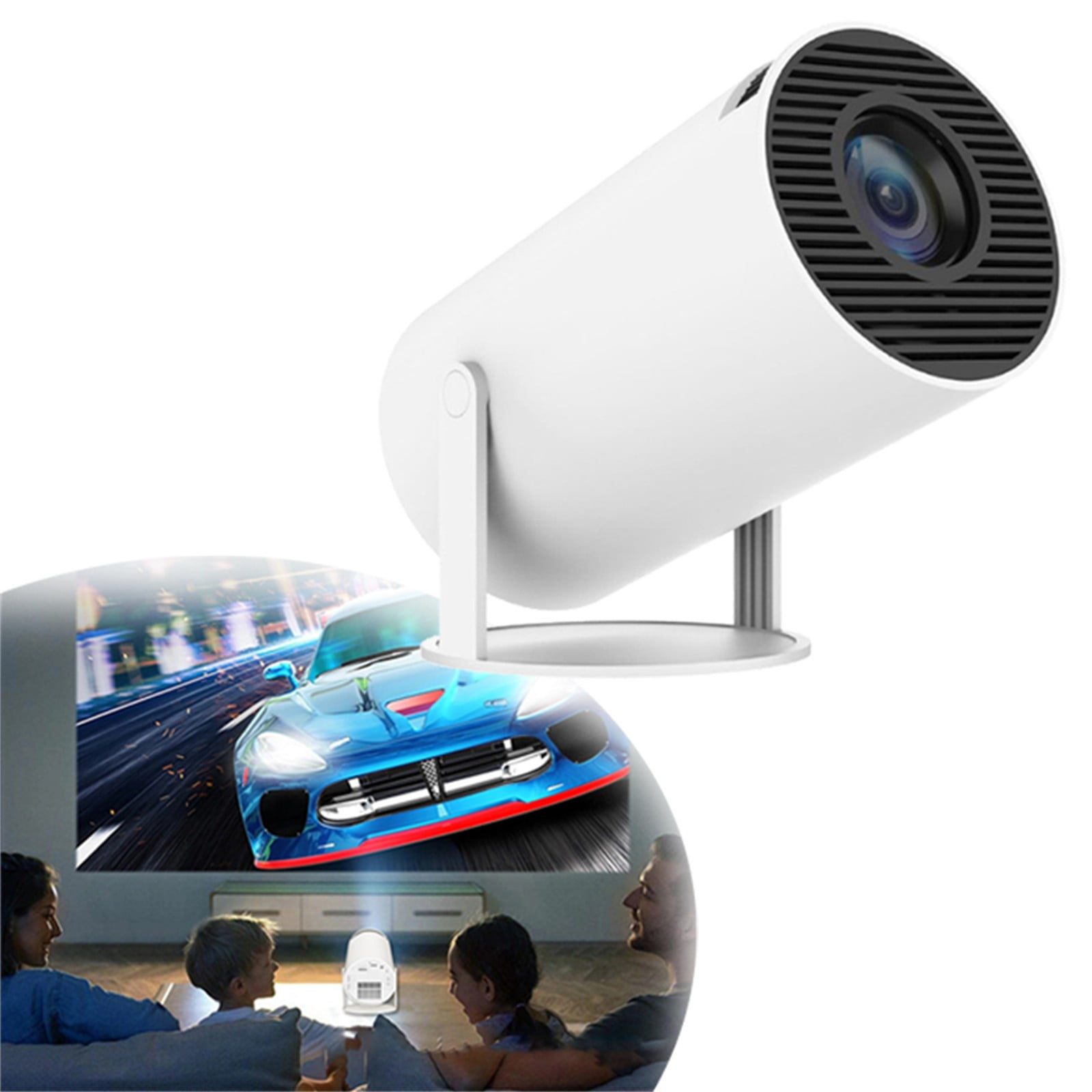 HCTYM Clearance 4K Projector WiFi Bluetooth Mini Projector Android 11.0 ...