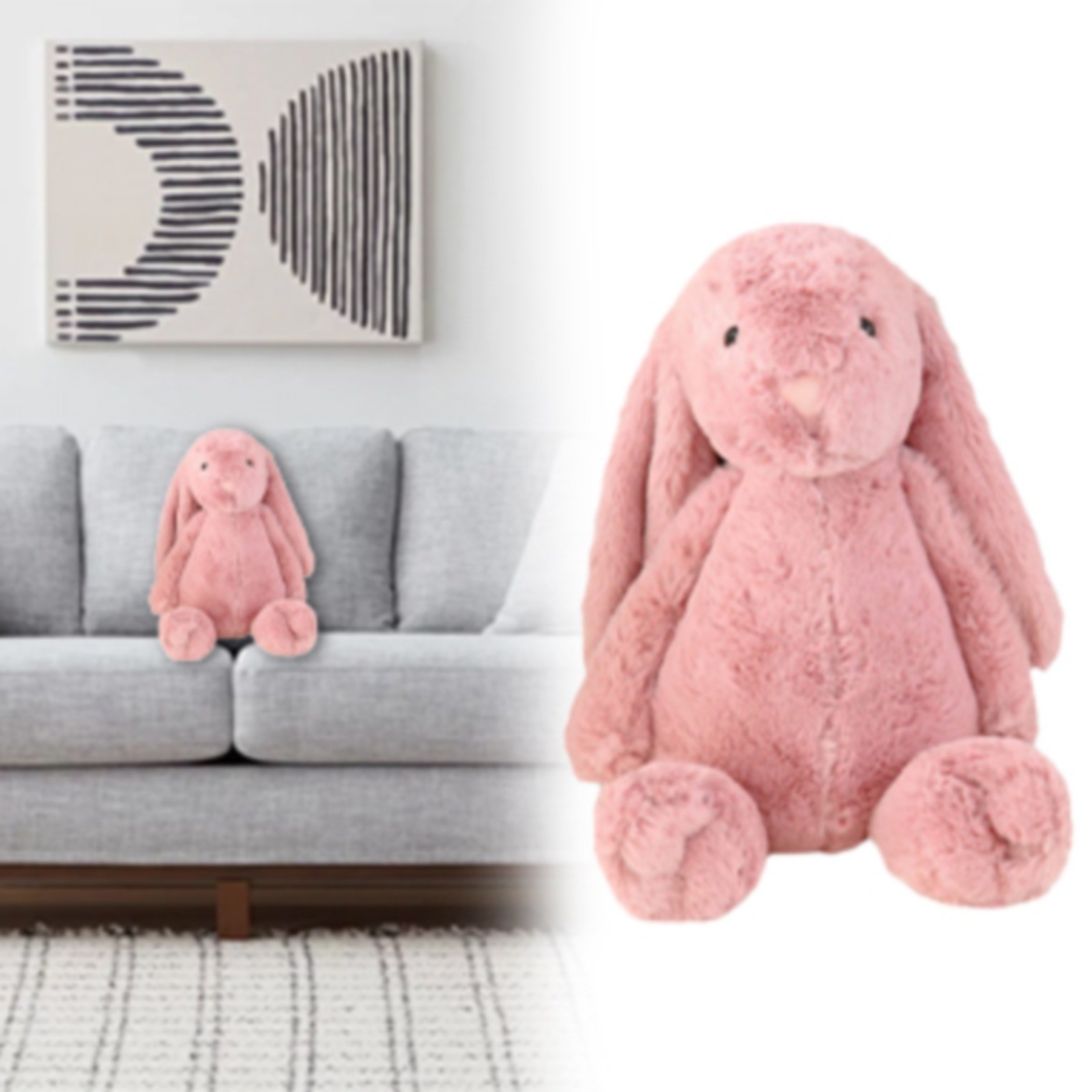 HCTYM Clearance Plush Toy Rabbit Doll Baby Massage With Sleeping Bunny ...