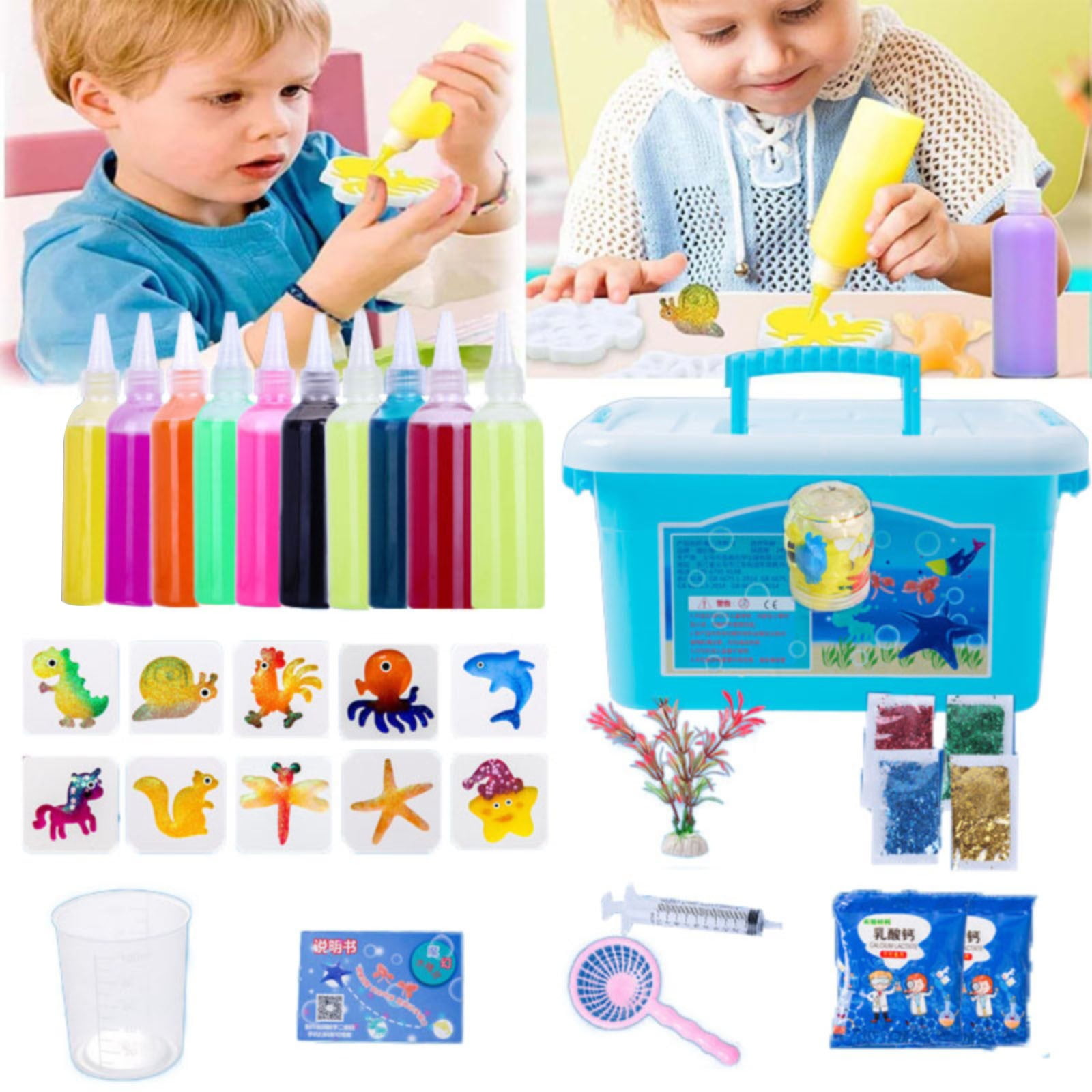 HCTYM Clearance Water Kids Diy Toys Kit Creative Diy Water Toy Handmade ...