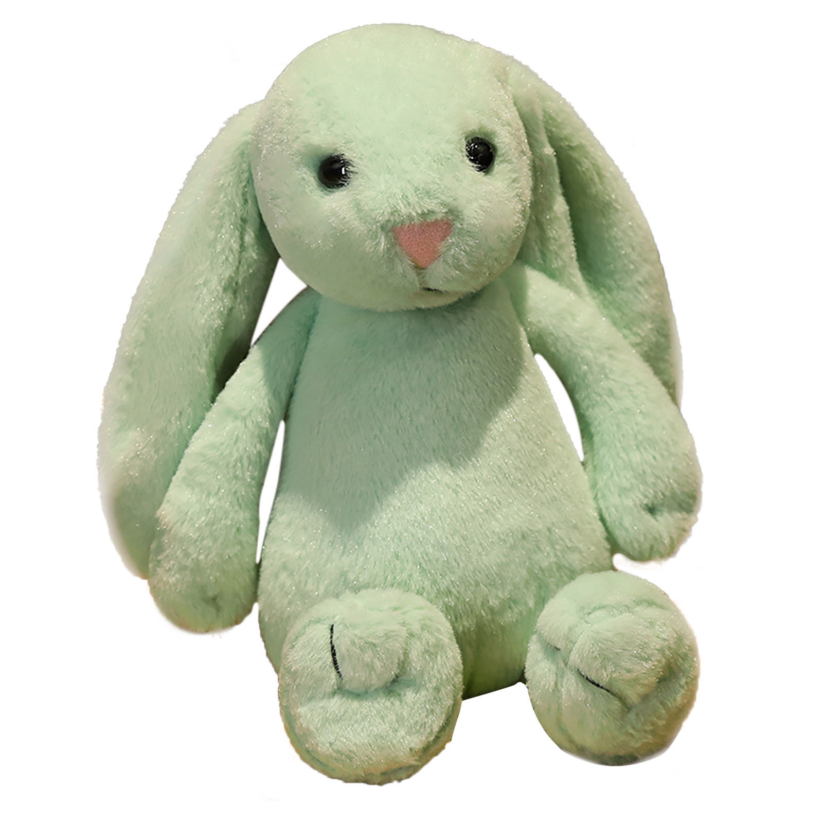 HCTYM Long-Eared Rabbit Plush Toy 38Cm Green Bunny Stuffed Animal Green ...