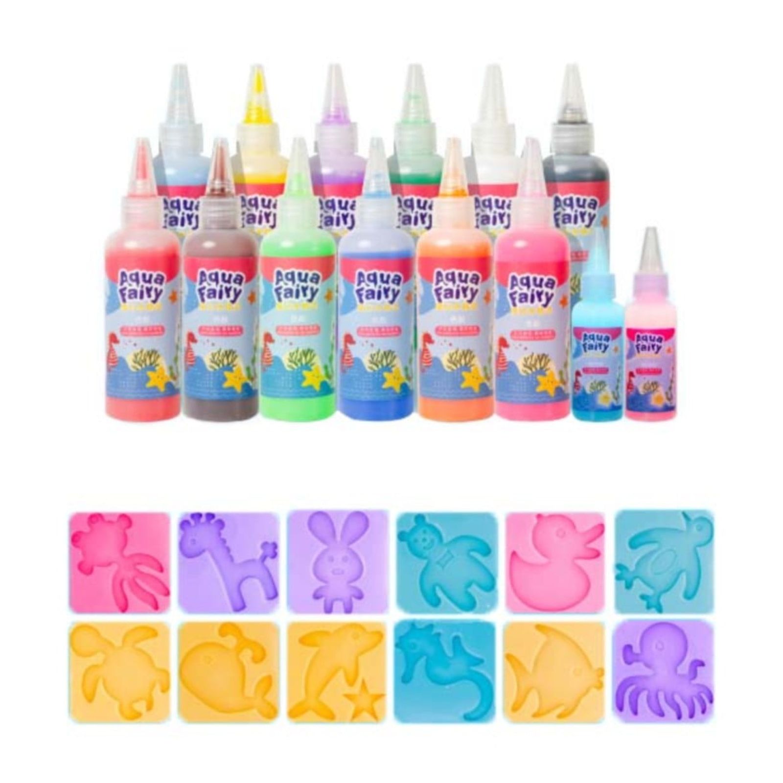 HCTYM Magic Water Genie Toy Set 100Ml Watercolour 14 Colors White ...