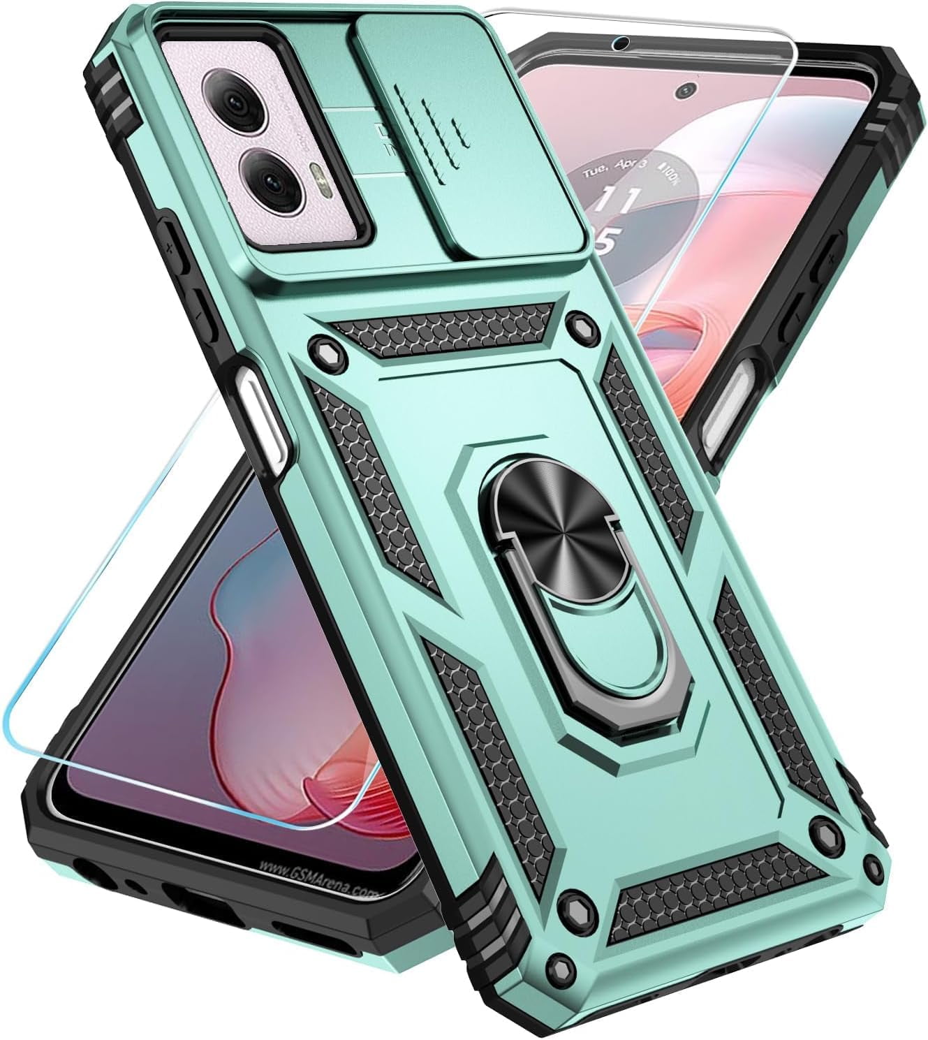 HCTian Case for Motorola Moto G Power 5G 2024 Case with HD Screen ...