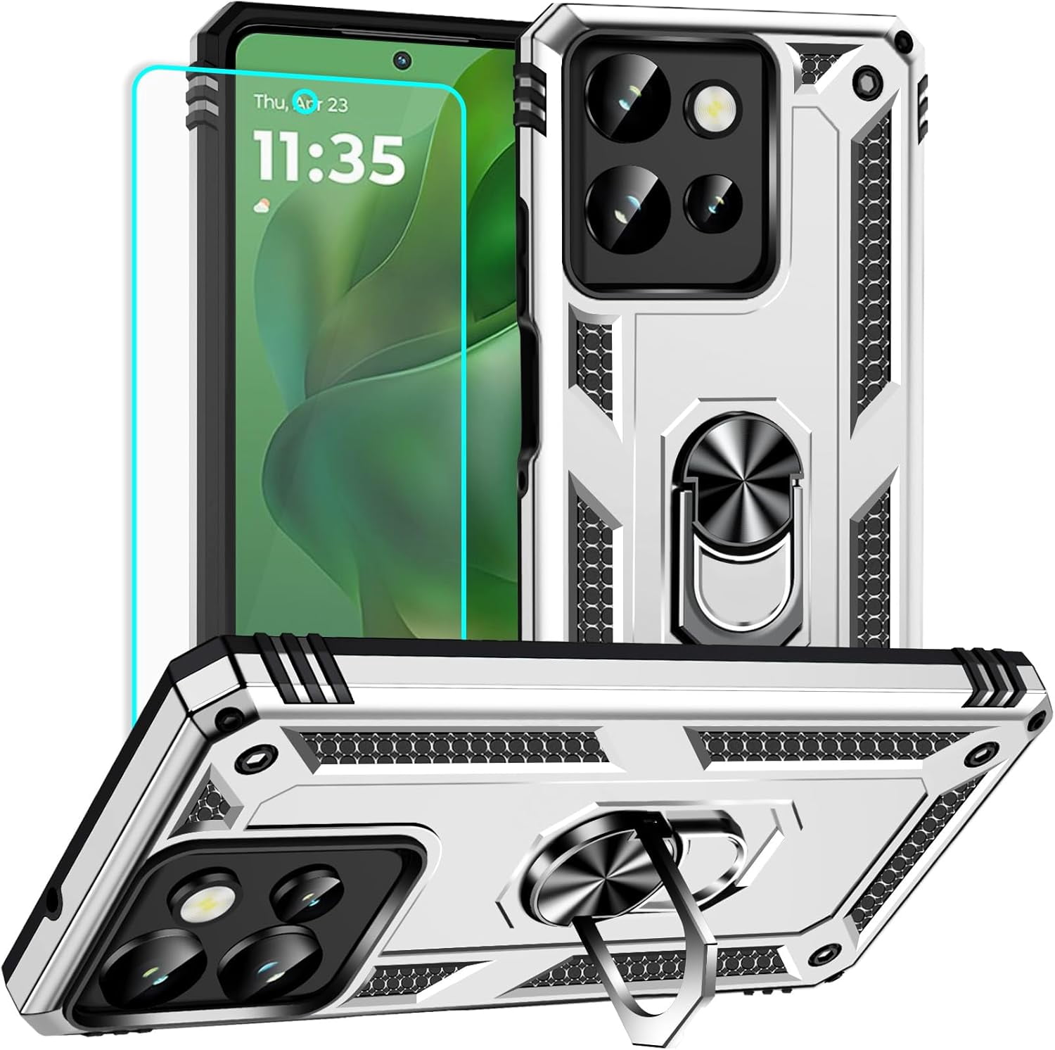 HCTian for Moto G Play 2025 Case: Moto G Power 5G 2025 Case with Screen ...