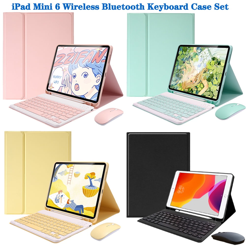 HCTian Wireless Bluetooth Keyboard for iPad Mini 6 Case (8.3inch, 2021 ...