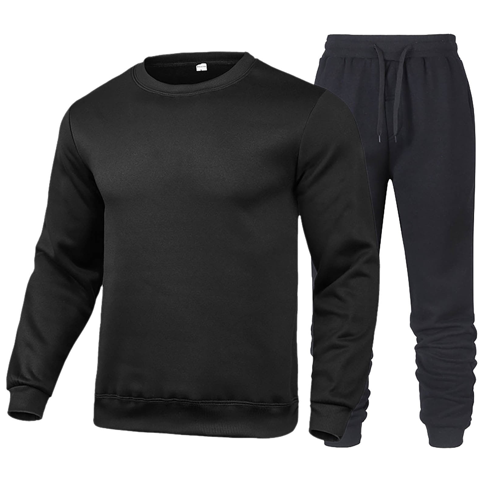 HCURIBAD Big and Tall SweatPants for Men Mens Suit Long Sleeve Round ...