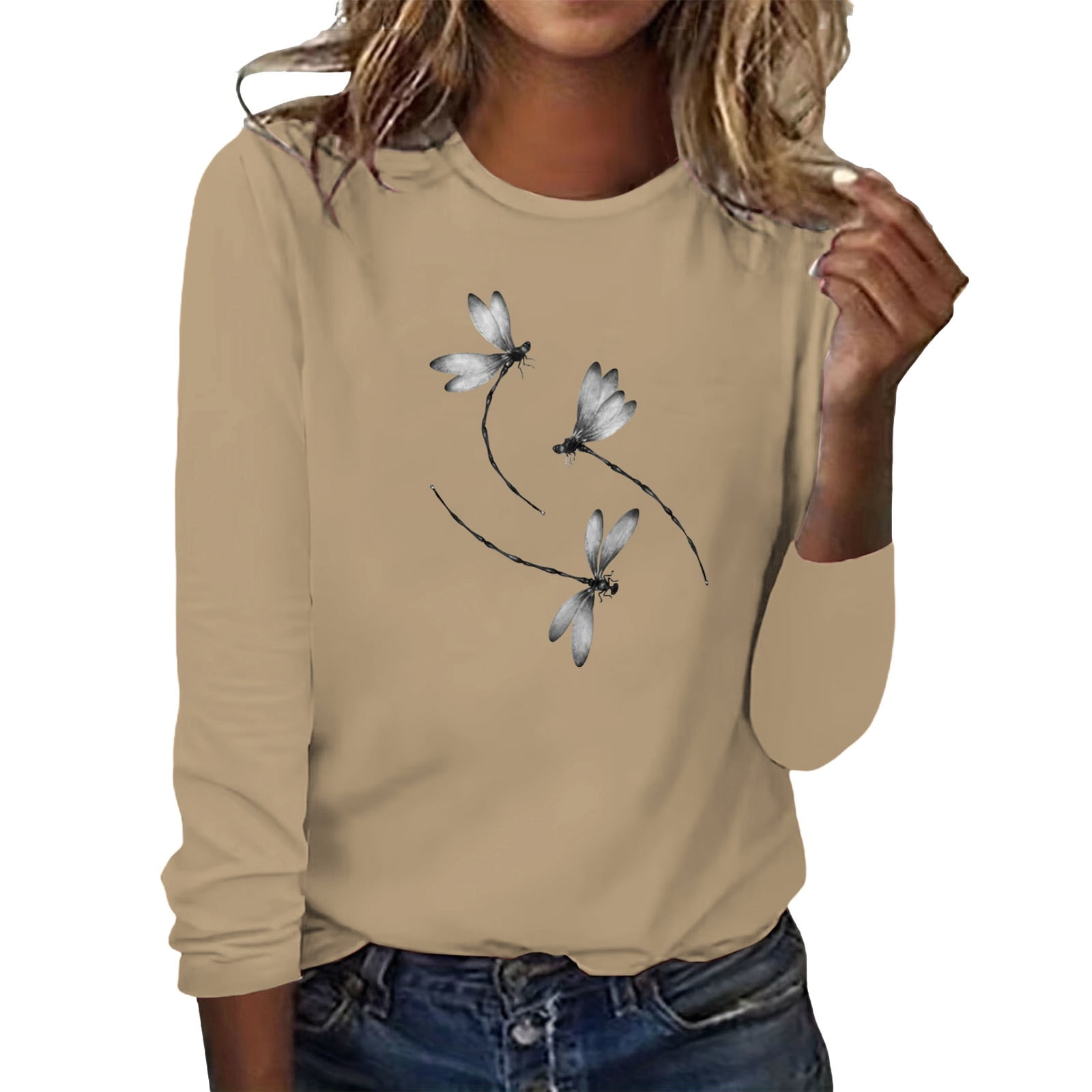 HCURIBAD Clearance! Long Sleeve Shirts for Women, Shirt for Women's ...