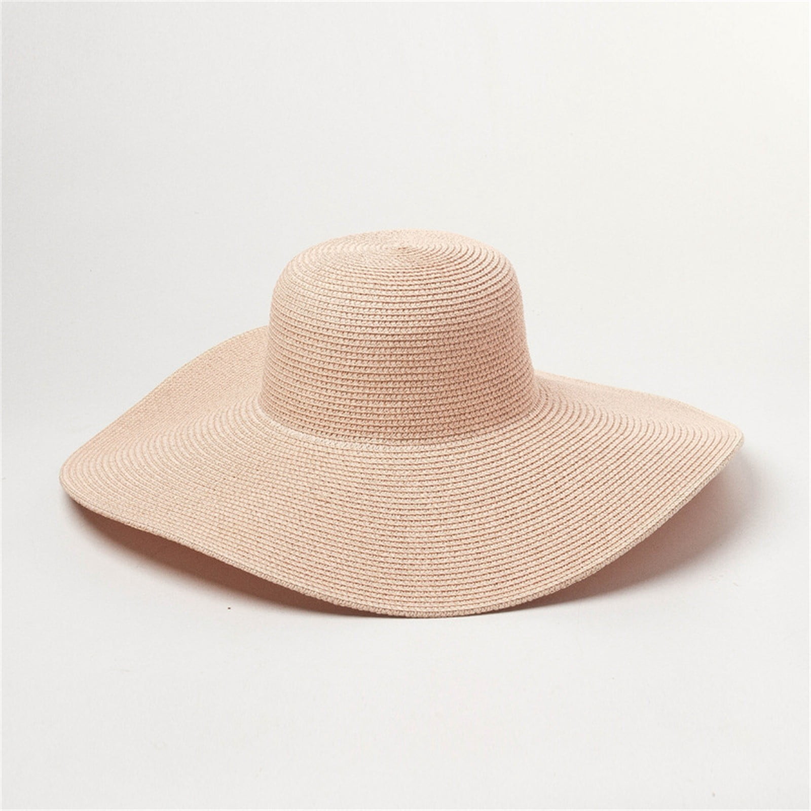 HCURIBAD Sun Hats for Women, Summer Solid Color Fashion Big Brim Sun ...