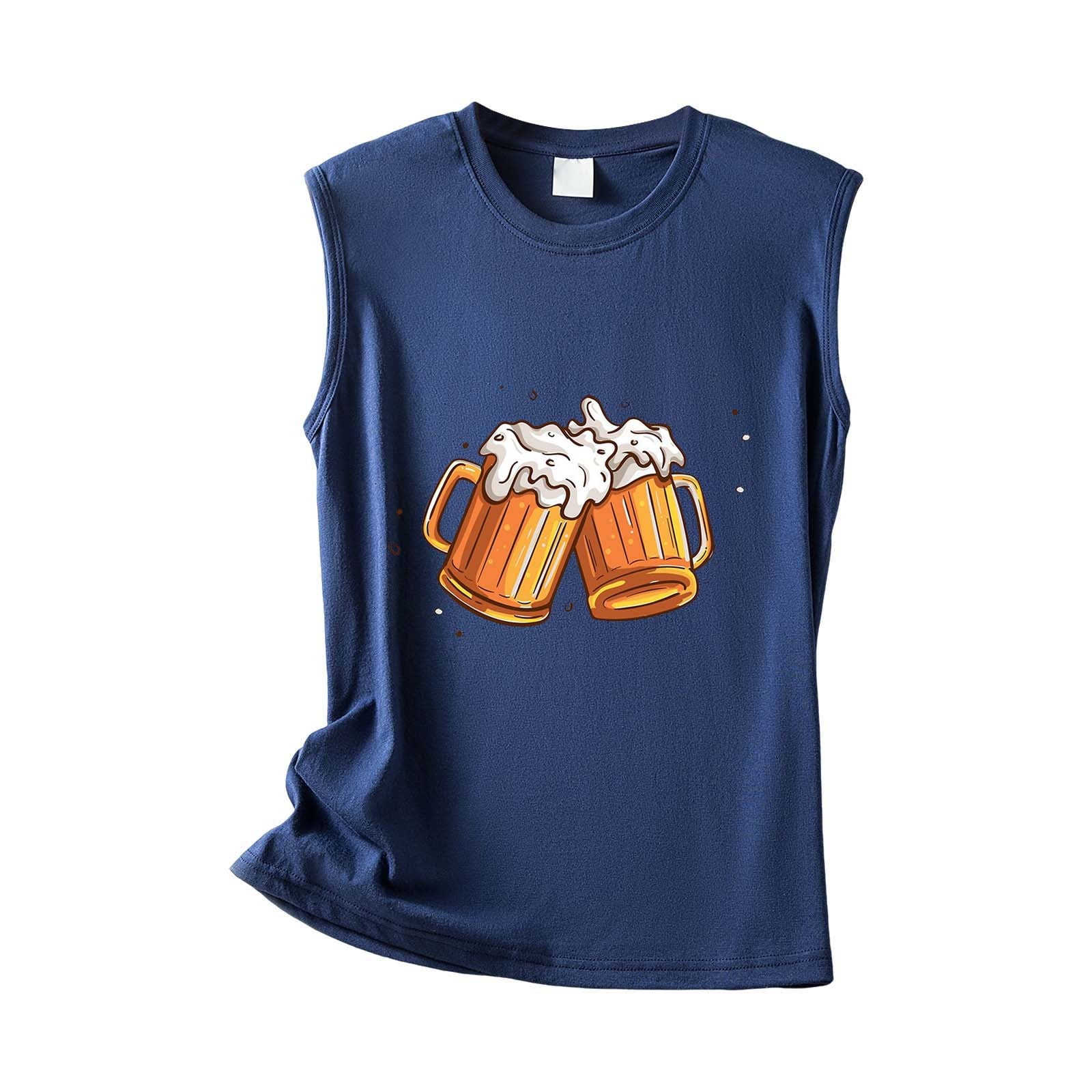 HCURIBAD Clearance! White Tank Top Woman, Women's Printed Round Neck ...