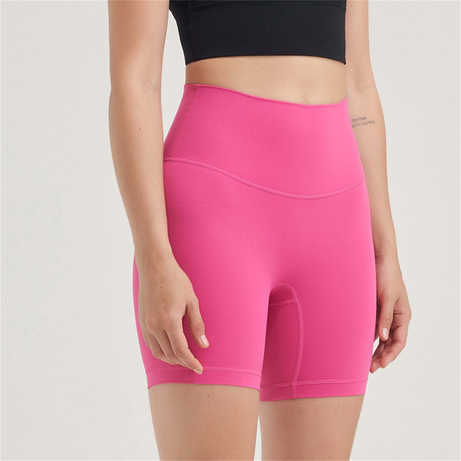 HCURIBAD Clearance! Yoga Shorts, Women's Butt Lift Shorts Pocket High ...