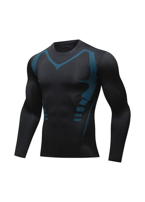 Roadbox Short Sleeve Compression Shirt for Men - Baselayer Shirts Quick ...