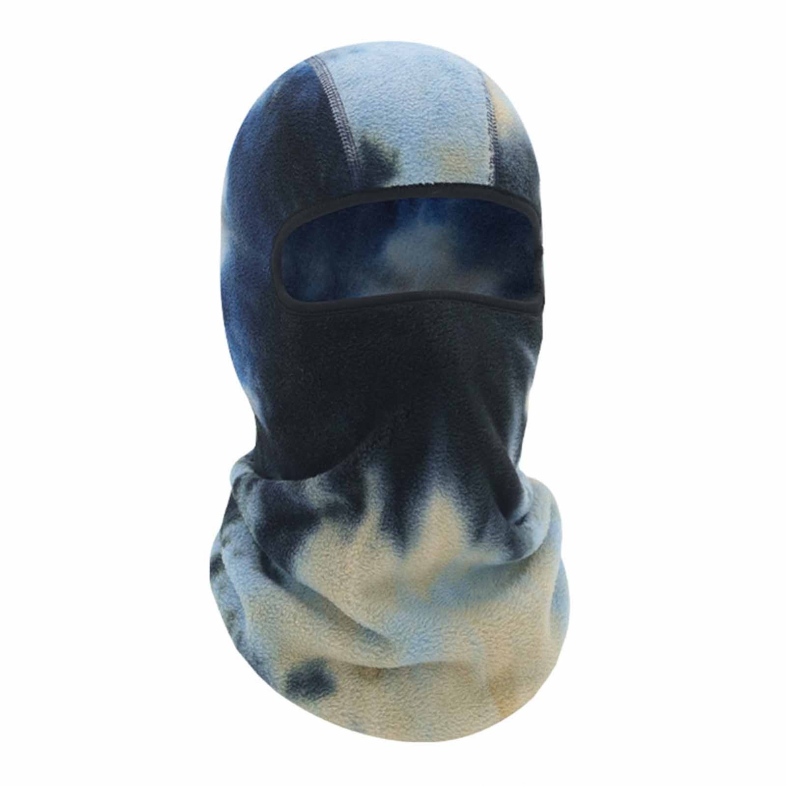 HCURIBAD Ski Mask Winter Outdoor Warm Mask Tie-Dye Fleece Full Mask ...