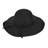 HCURIBAD Women's 100% Wool Foldable Wide Brim Retro Fedora Floppy Felt ...