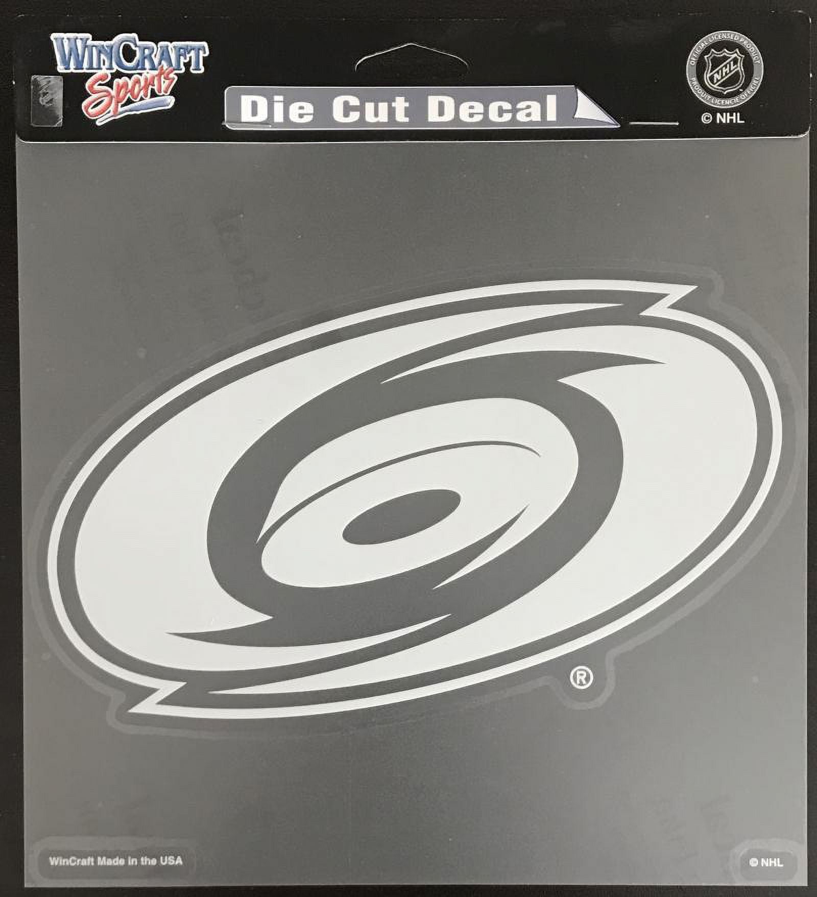 (HCW) Carolina Hurricanes Perfect Cut White 8x8 Large Licensed Decal ...