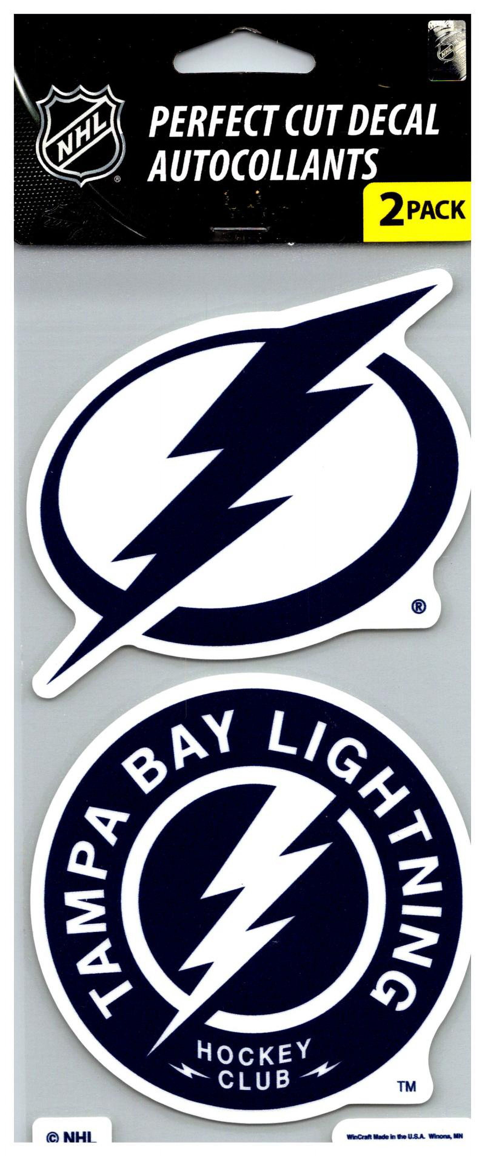 (HCW) Tampa Bay Lightning Perfect Cut 4"x4" Decal Sticker Pack of 2 ...