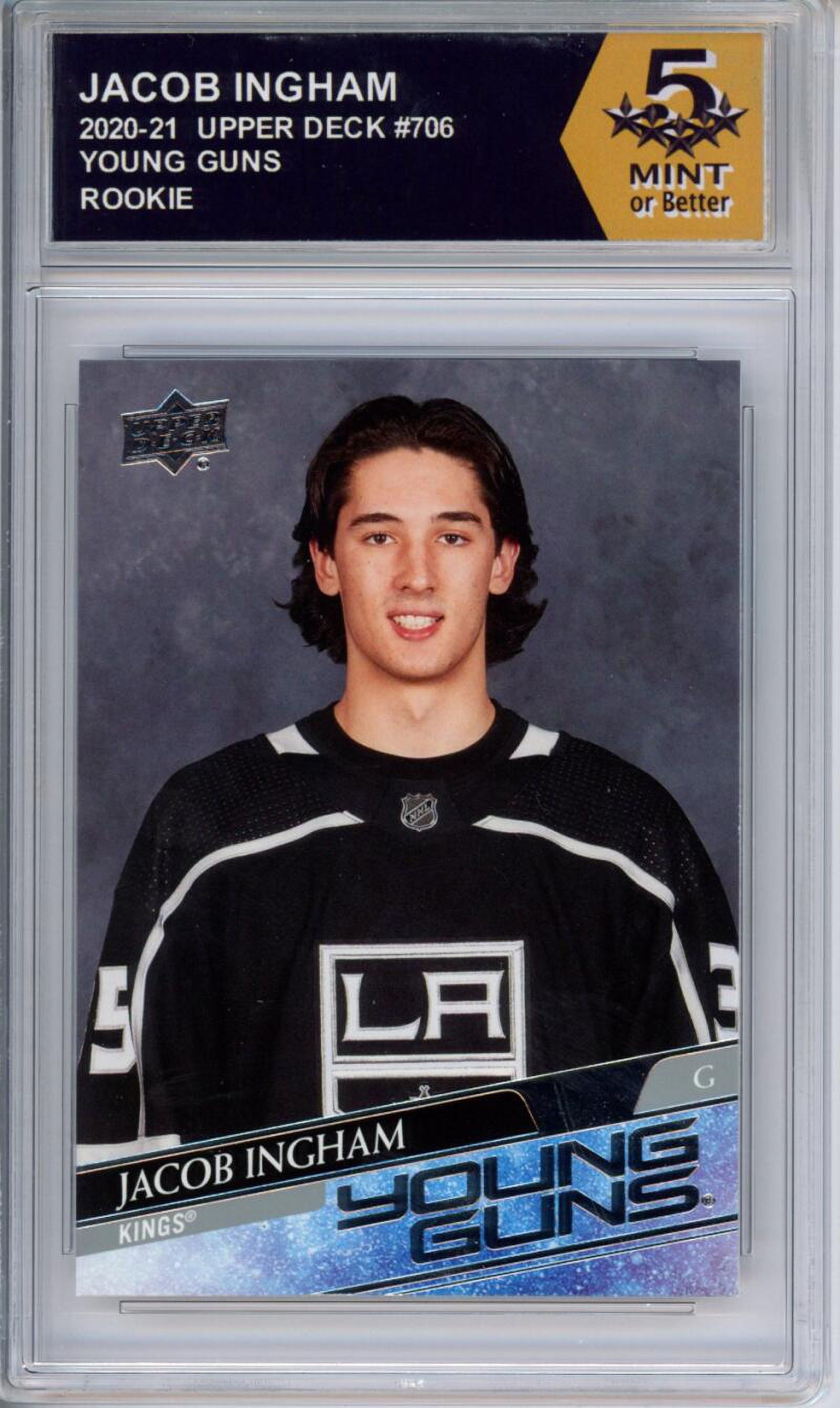 HCWPP - 2020-21 Upper Deck YG #706 Jacob Ingham Graded Rookie RC ...
