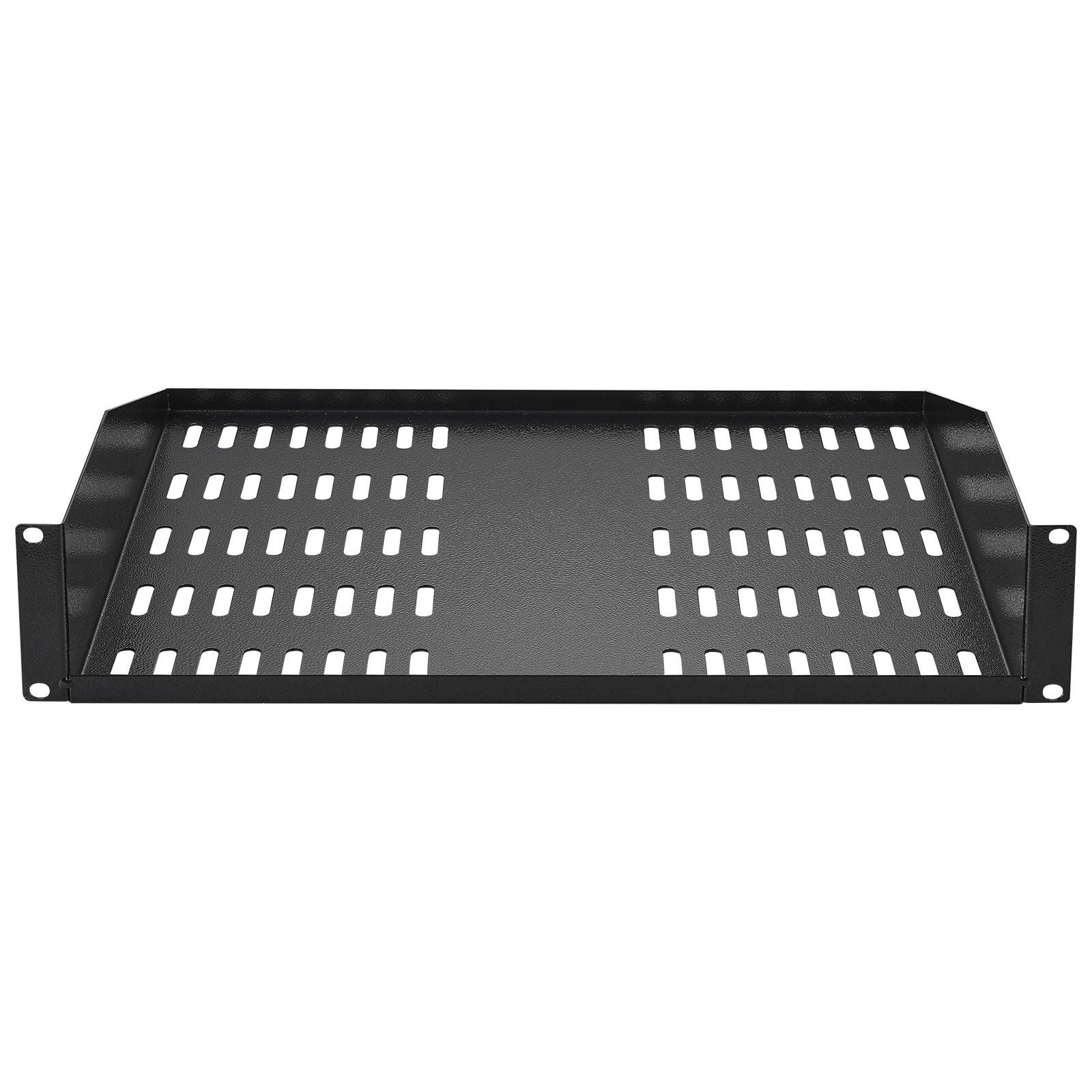 HCY 2U Server Rack Shelf 16"/406 mm Depth Vented Rack Mount Shelf with ...