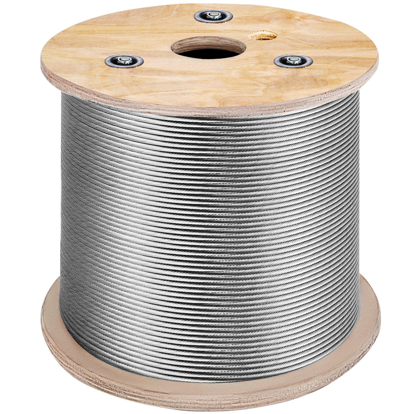 HCY 3/16 Inch 7x19 Stainless Steel Aircraft Cable Reel 500FT Stainless ...