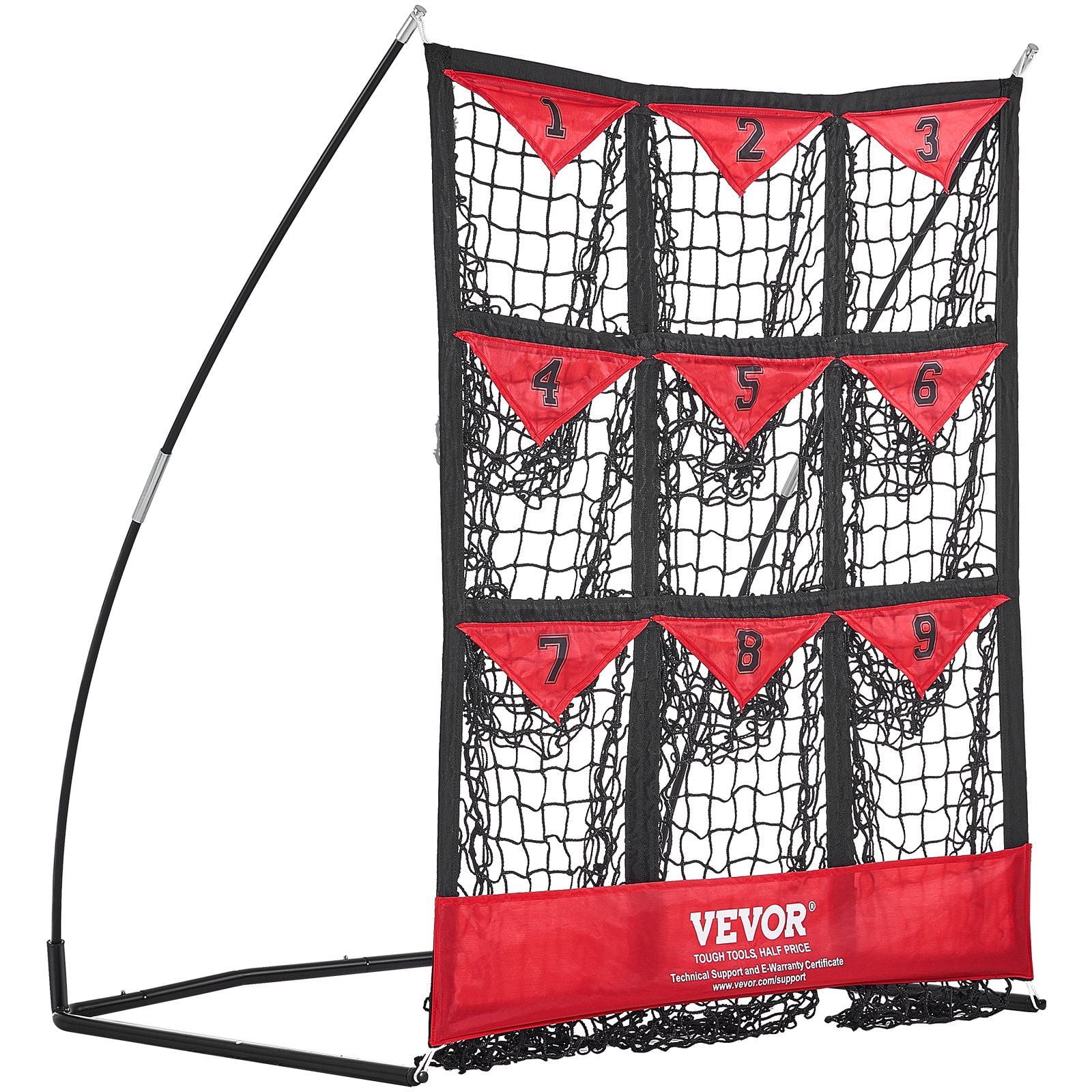 HCY 9 Hole Baseball Net, 49"x42" Softball Baseball Training Equipment ...