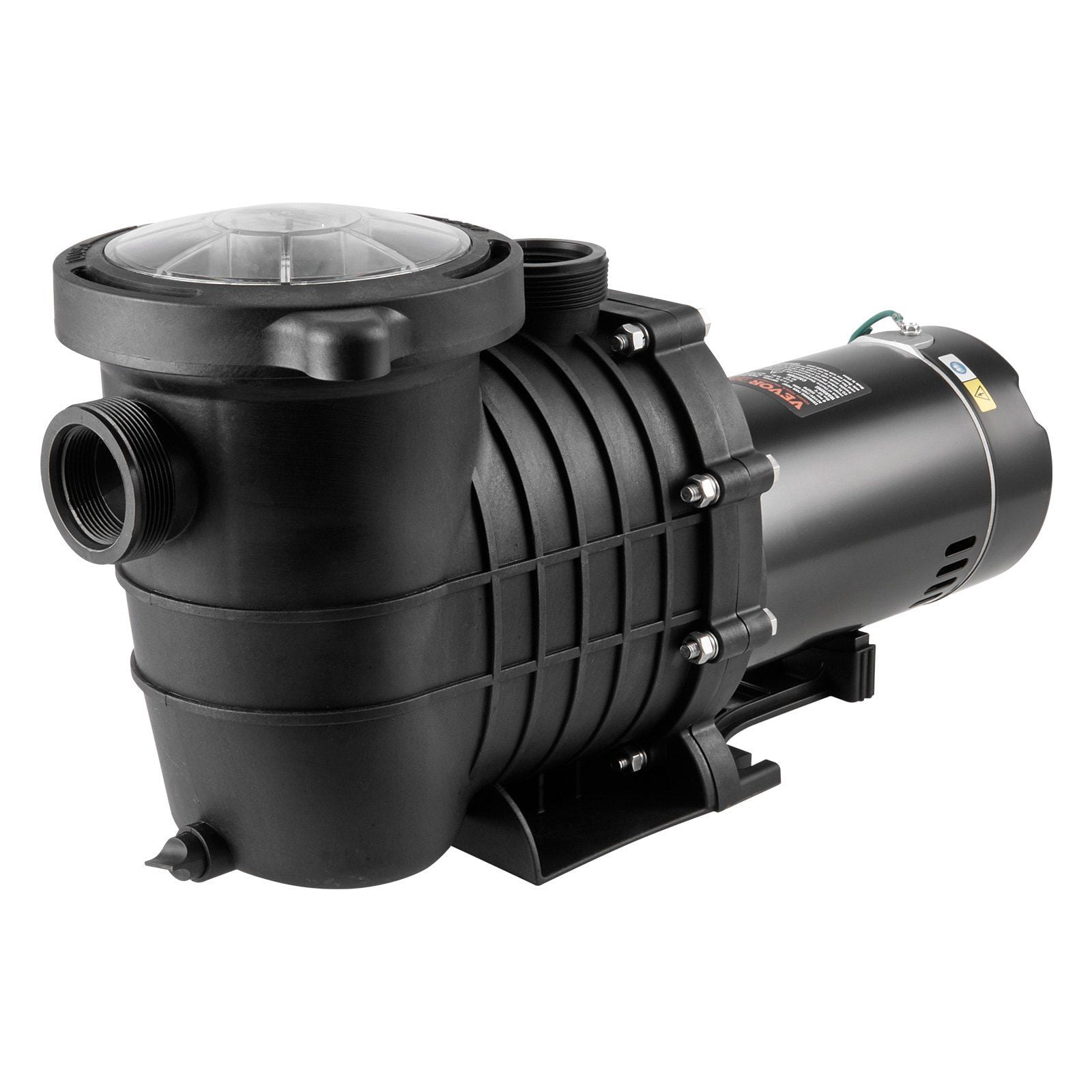 HCY Above Ground Pool Pump, 1HP, 80 GPM Max. Flow Single Speed Swimming ...