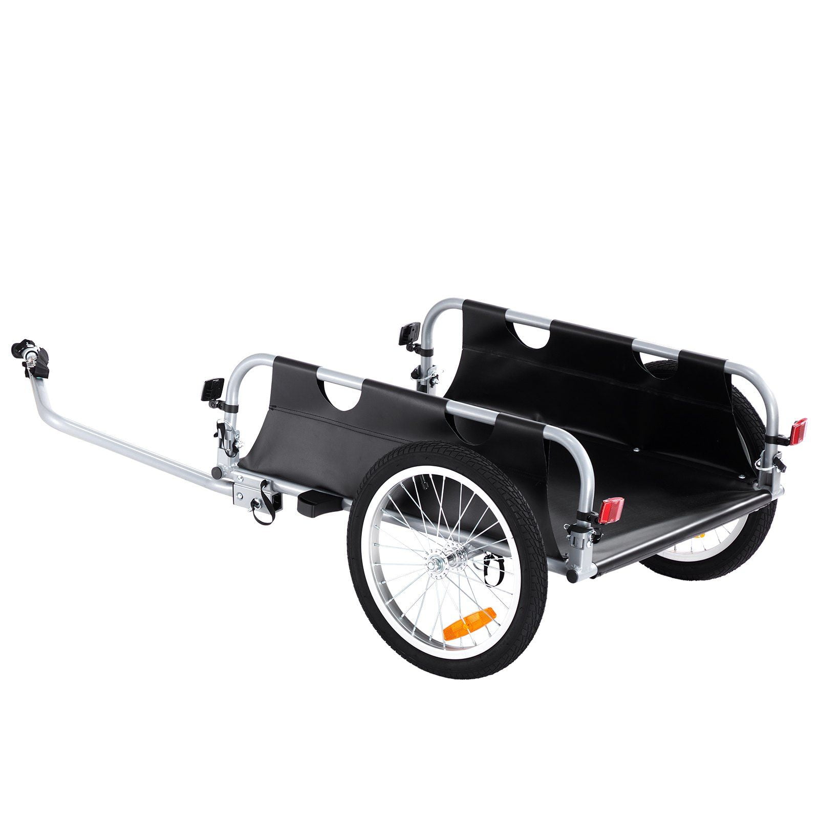 HCY Bike Cargo Trailer, 100 lbs Load Capacity, Heavy-Duty Bicycle Wagon ...