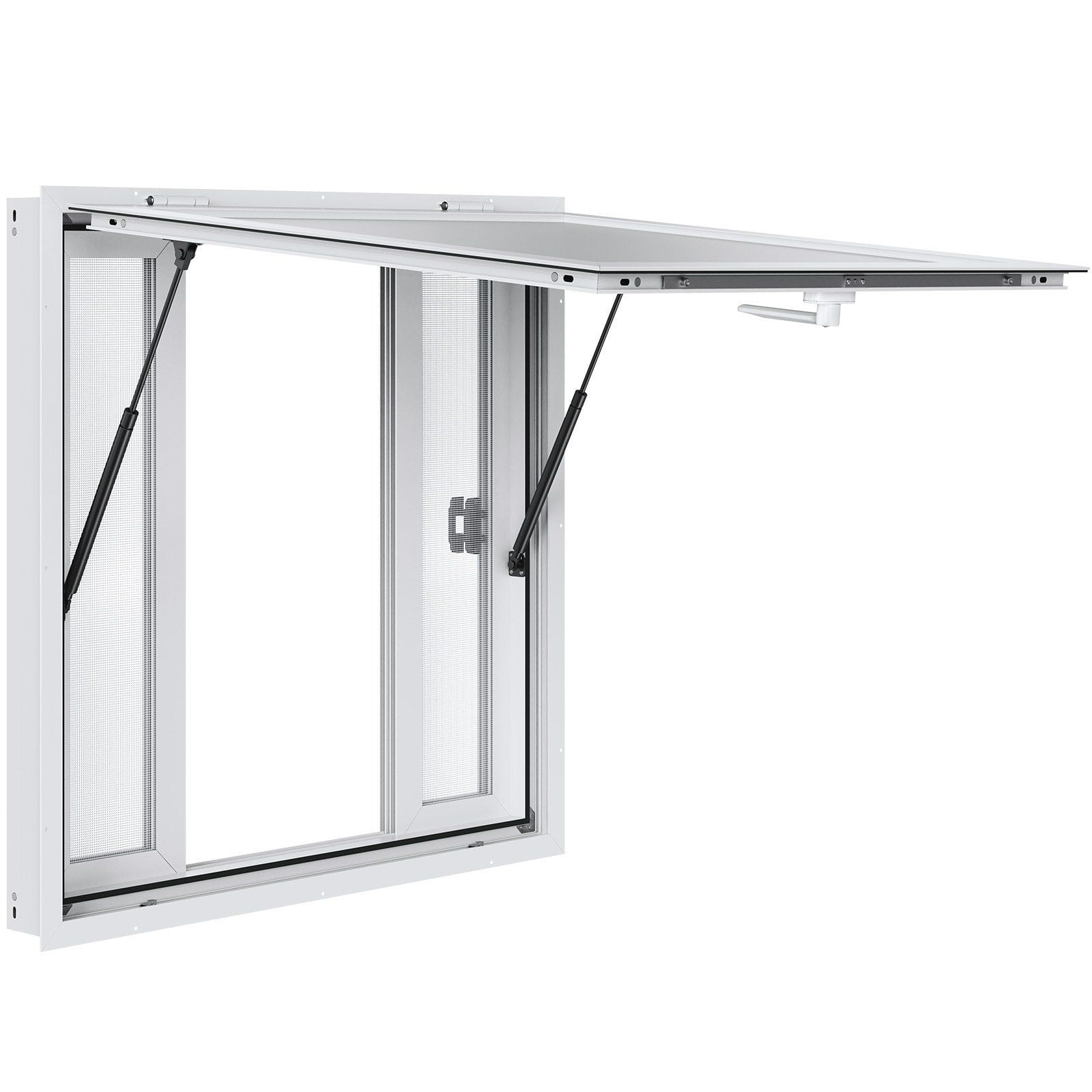 HCY Concession Window 36"x36", Aluminum Alloy Food Truck Service Window ...