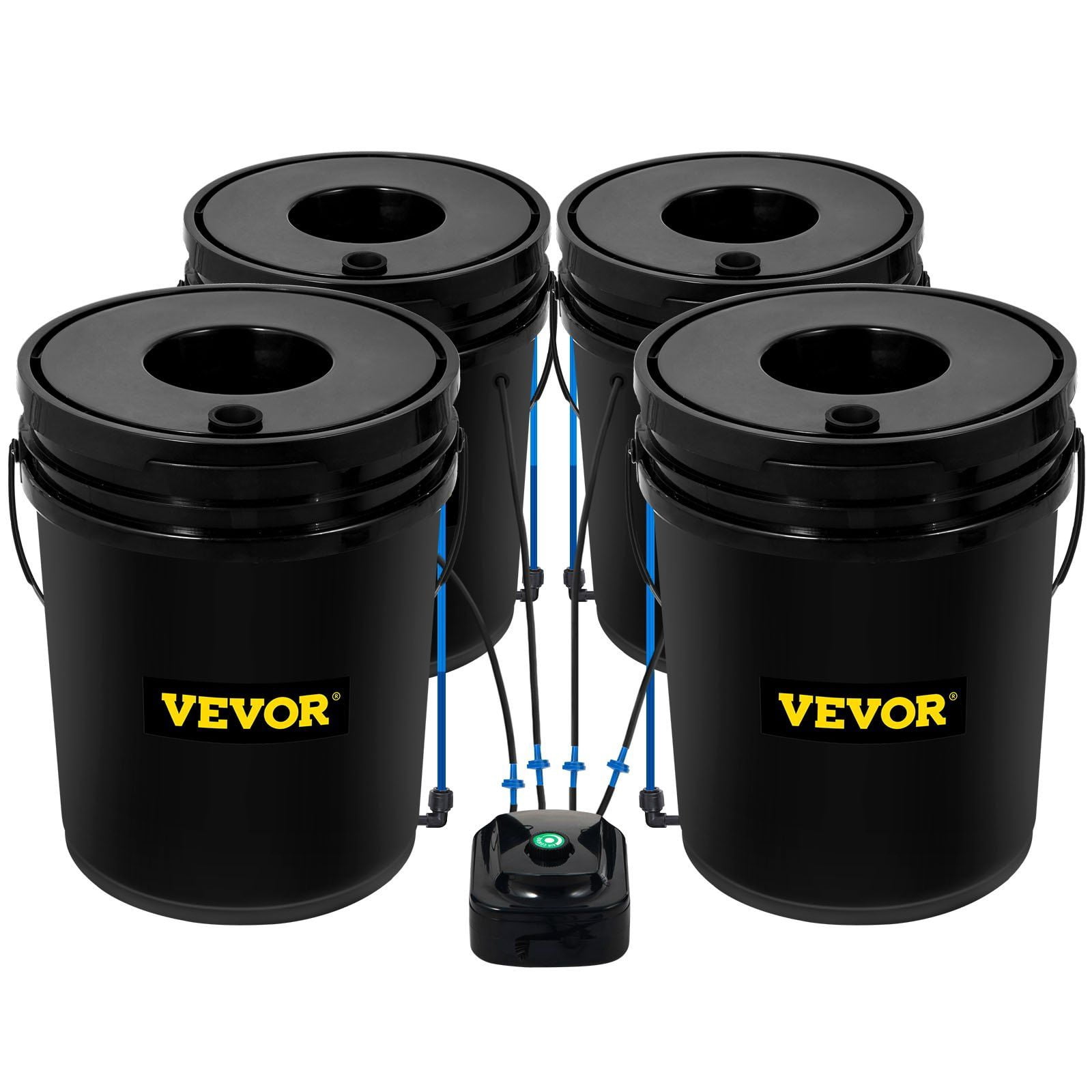 HCY DWC Hydroponic System, 5 Gallon 4 Buckets, Deep Water Culture ...