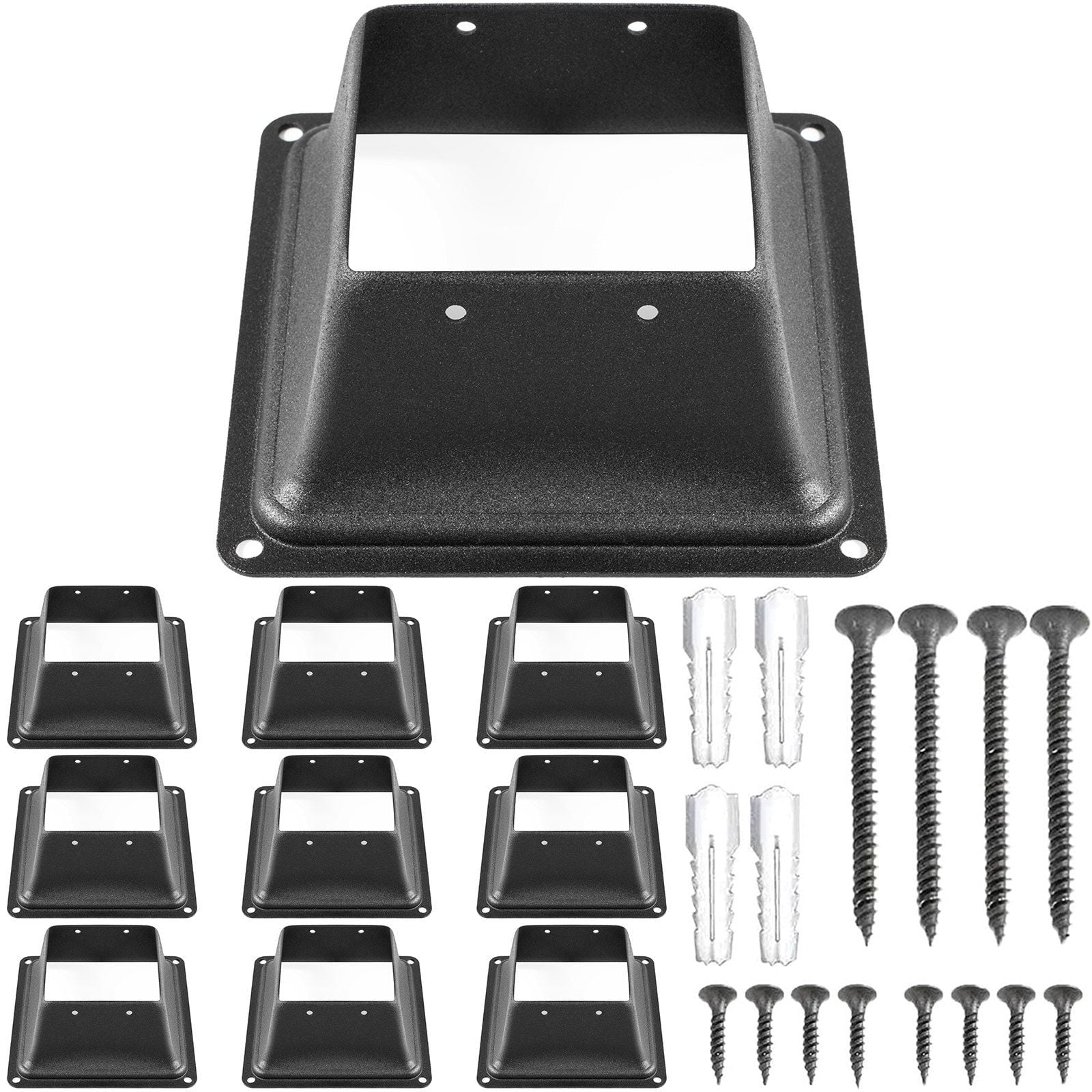HCY Deck Post Base 10 PCS Post Base Skirt 4 x 4" (Internal 3.38x3.38 ...