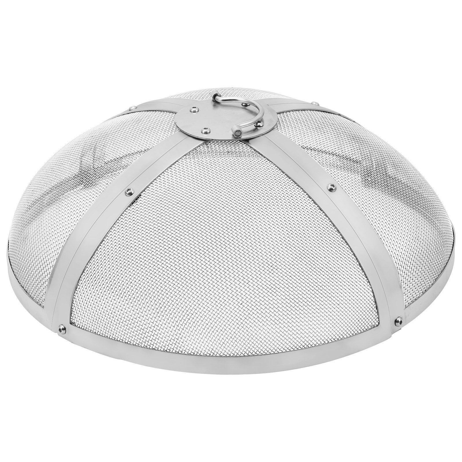 HCY Fire Pit Spark Screen Round 20", Reinforced Heavy Duty Steel Metal ...