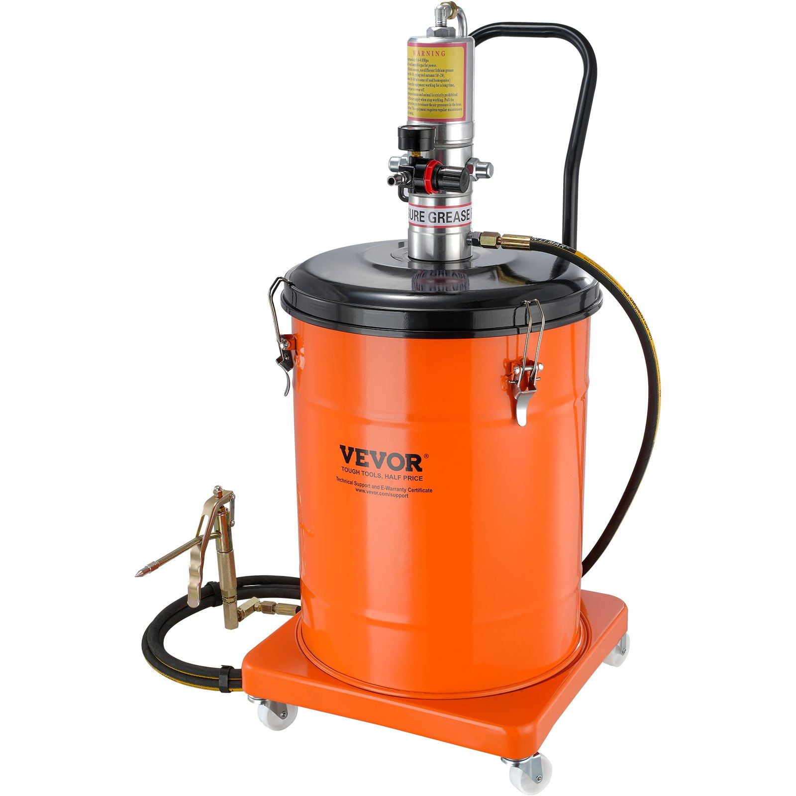 HCY Grease Pump, 10.5 Gallon 40L Air Operated Grease Pump with 13 ft ...