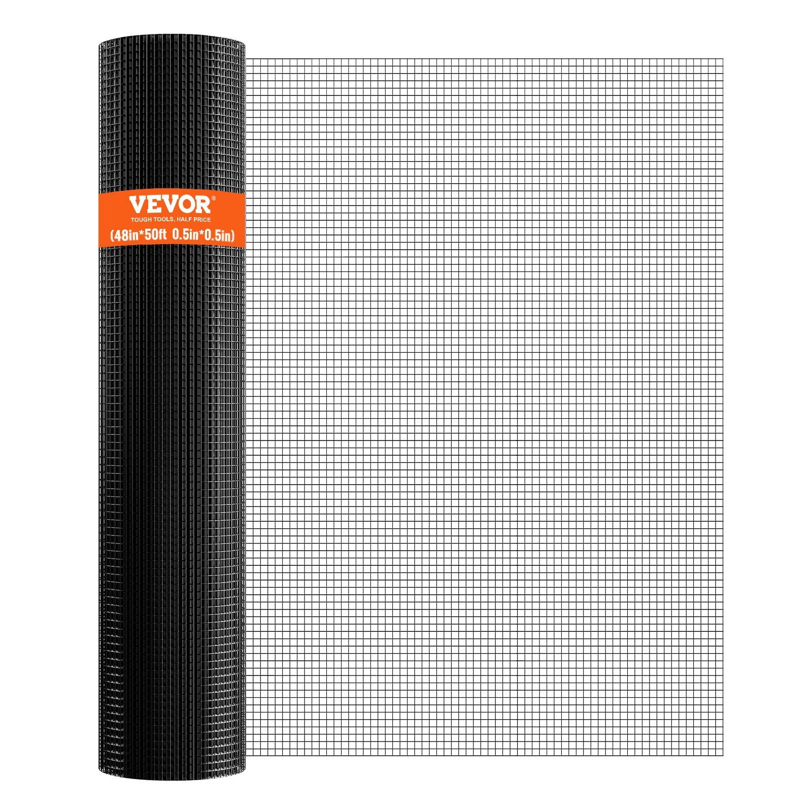 HCY Hardware Cloth, 48'' x 50' Galvanized Wire Mesh Roll, 19 Gauge ...