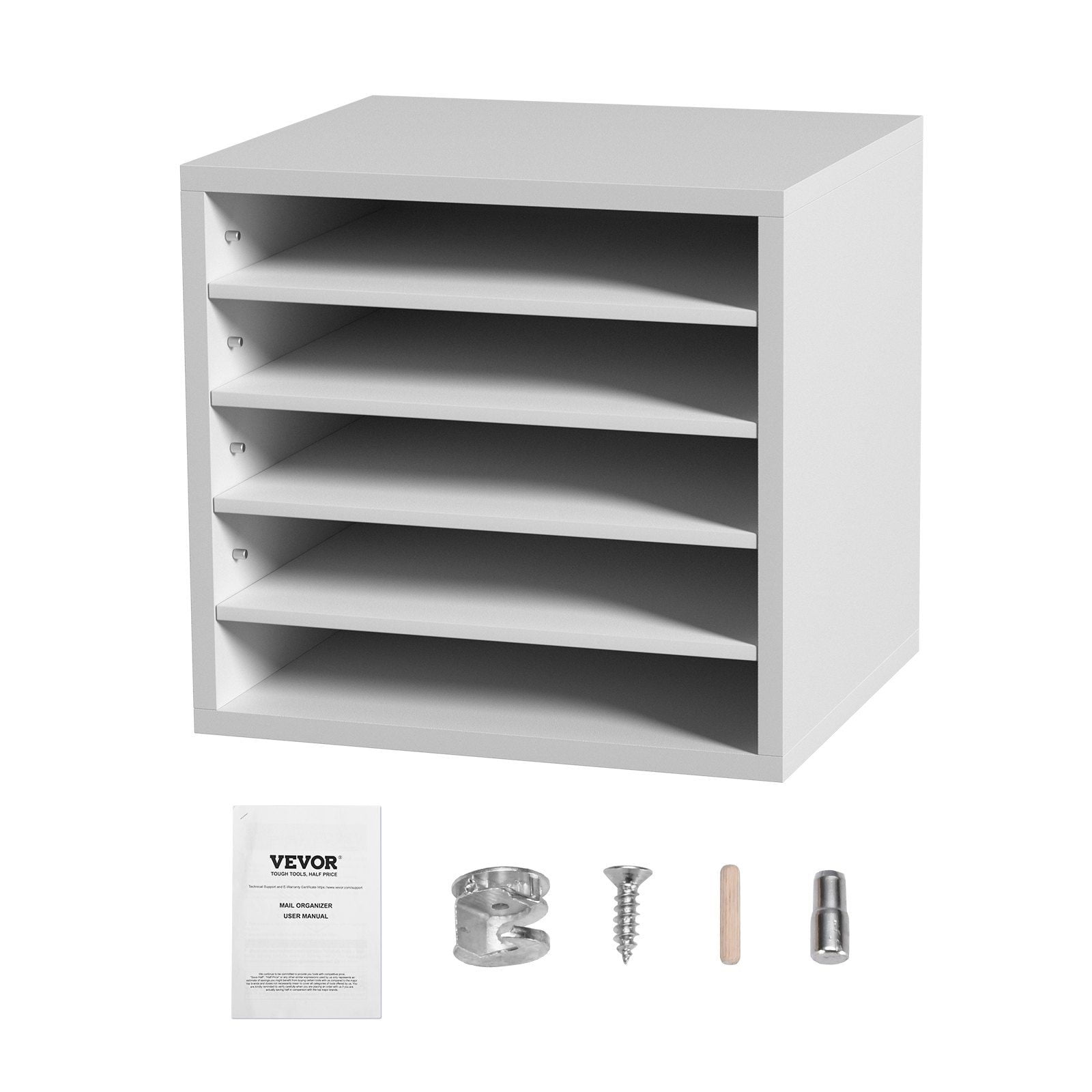 HCY Literature Organizers, 5 Compartments Office Mailbox with ...