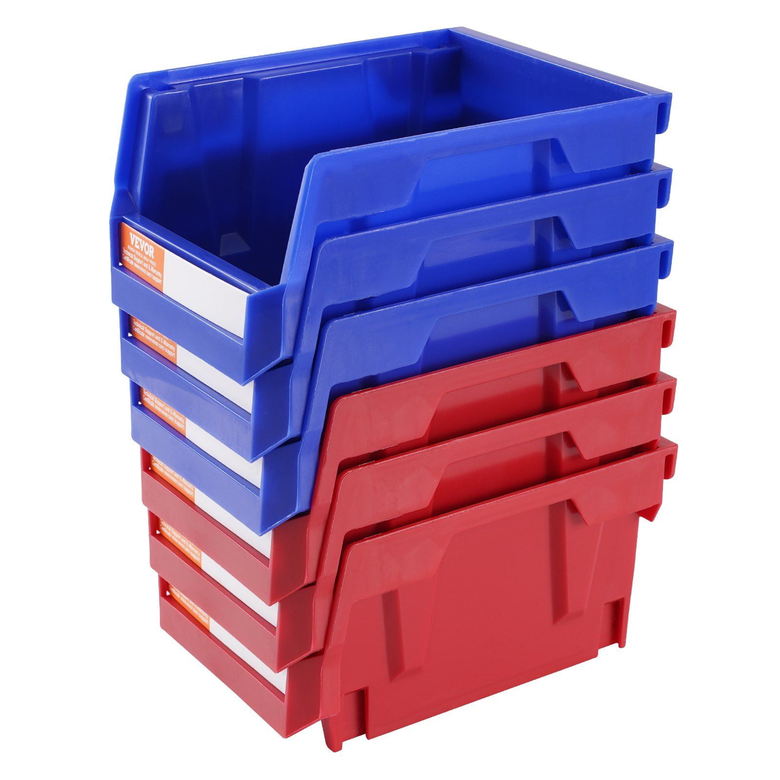 HCY Plastic Storage Bin, (5-Inch x 4-Inch x 3-Inch), Hanging Stackable ...