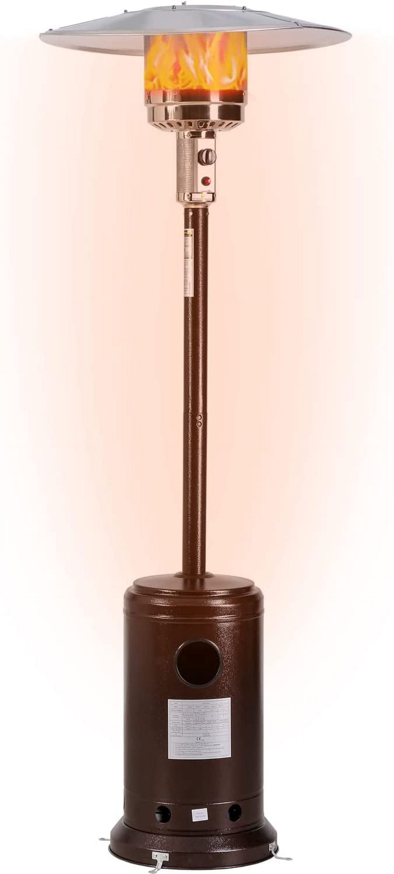 HCY Portable Outdoor Propane Heater Standing Patio Heater with Wheels ...